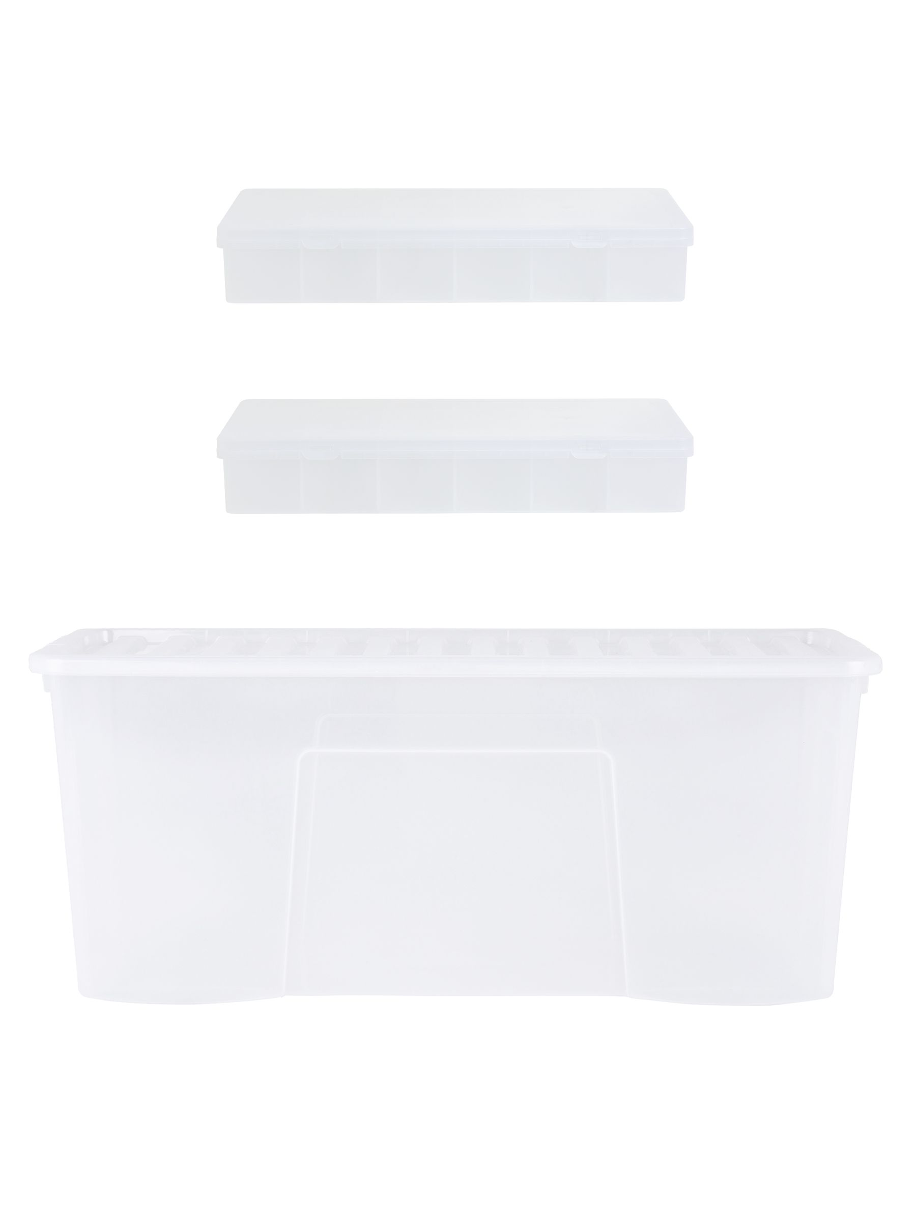 Buy Wham Clear Festive 3 Piece Tree & 2 Bauble Storage Boxes from the ...