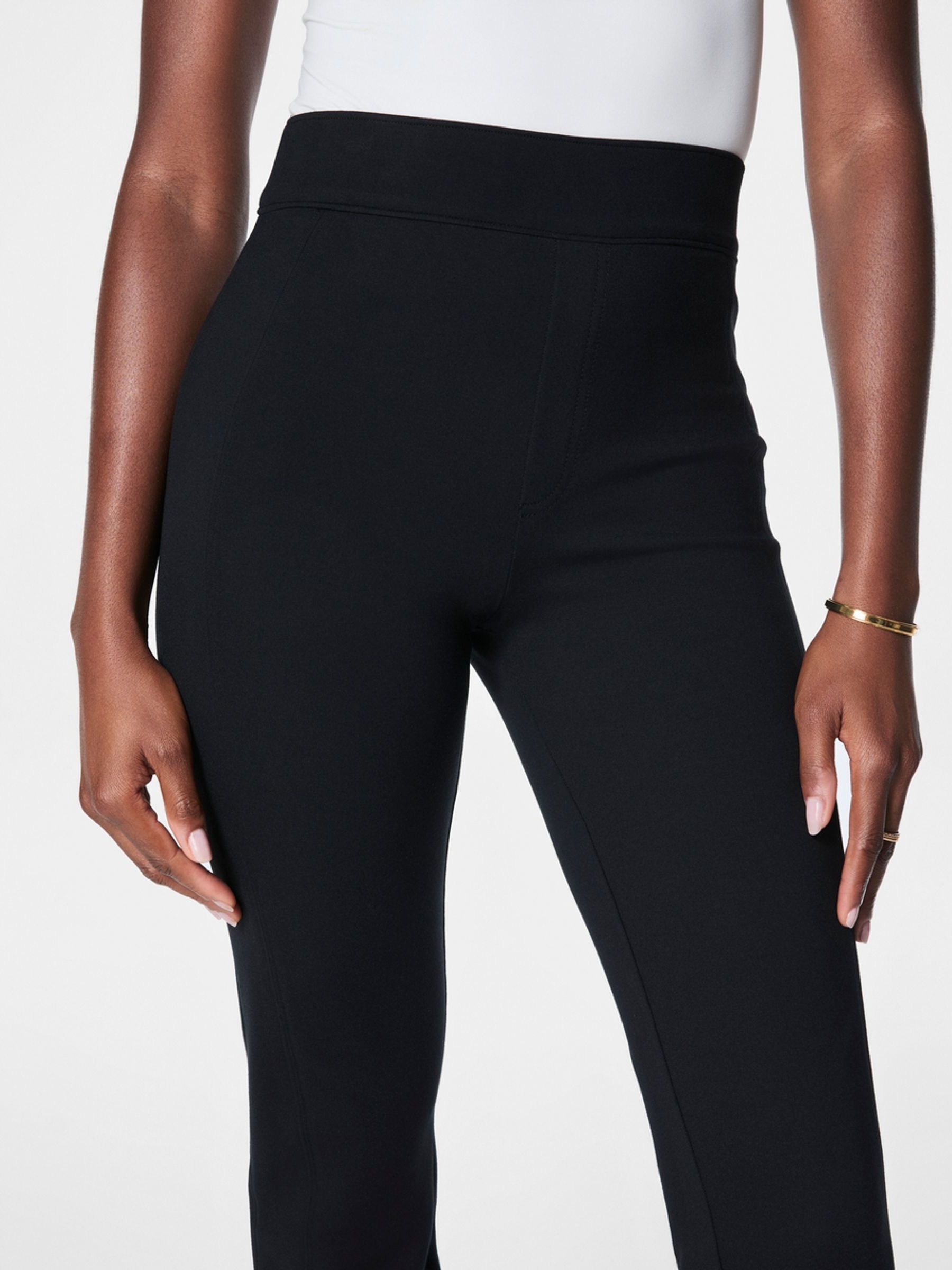 Buy SPANX Black Supersmooth Perfect Fit Ponte Slim Straight Pant from ...
