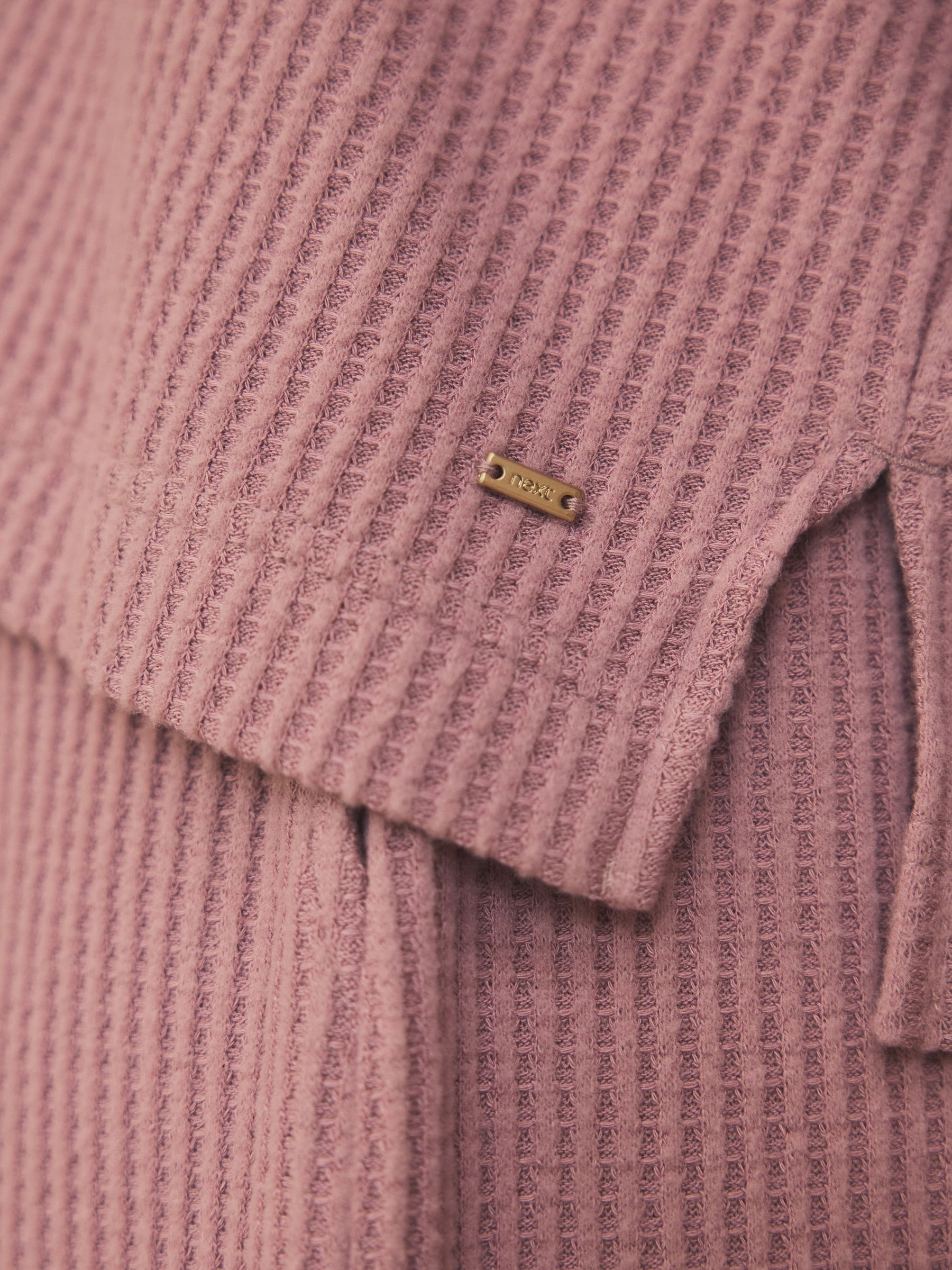 Buy Pink Cosy Waffle Pyjamas Set from the Next UK online shop