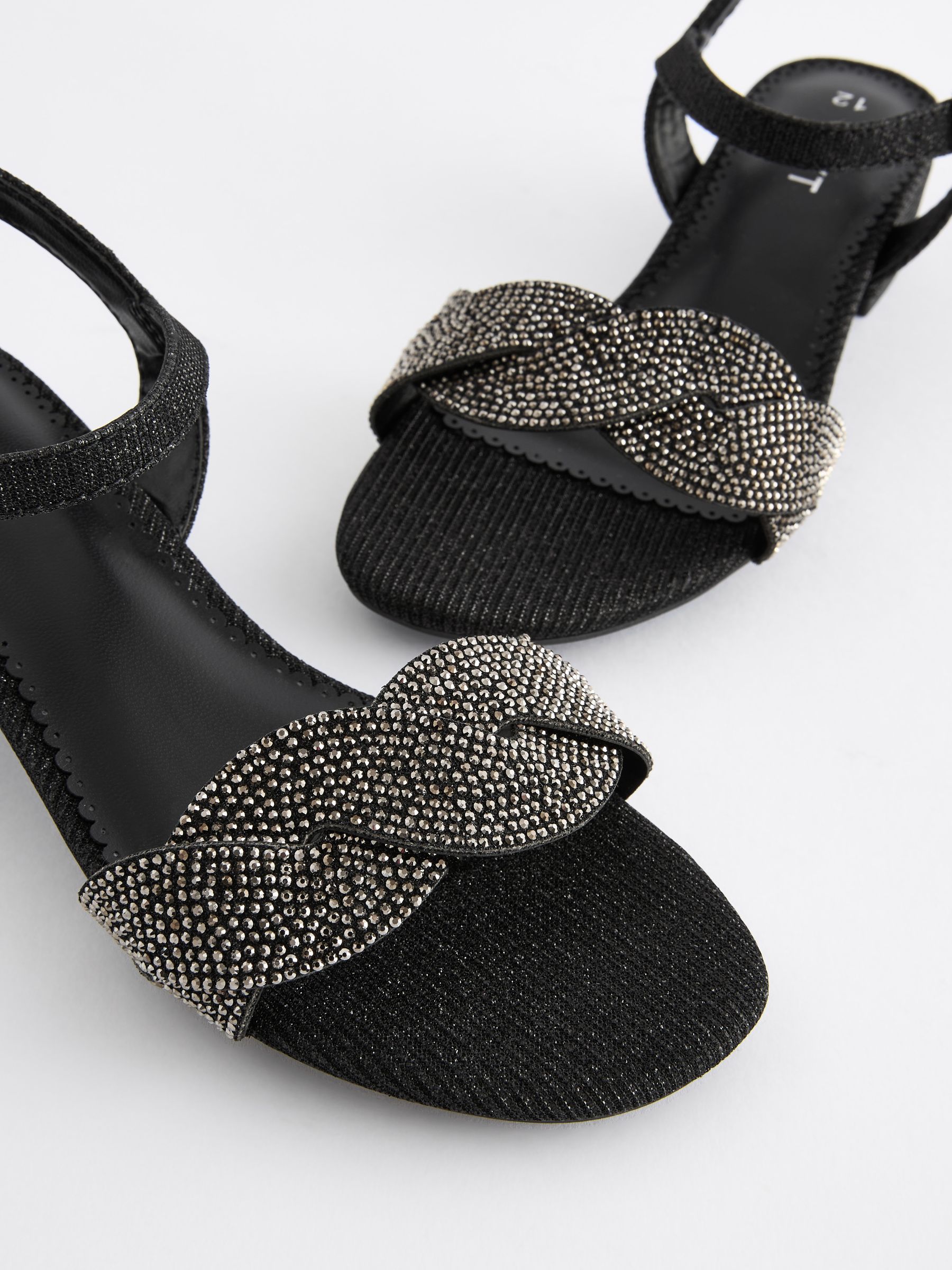 Buy Black Heeled Sandals from the Next UK online shop