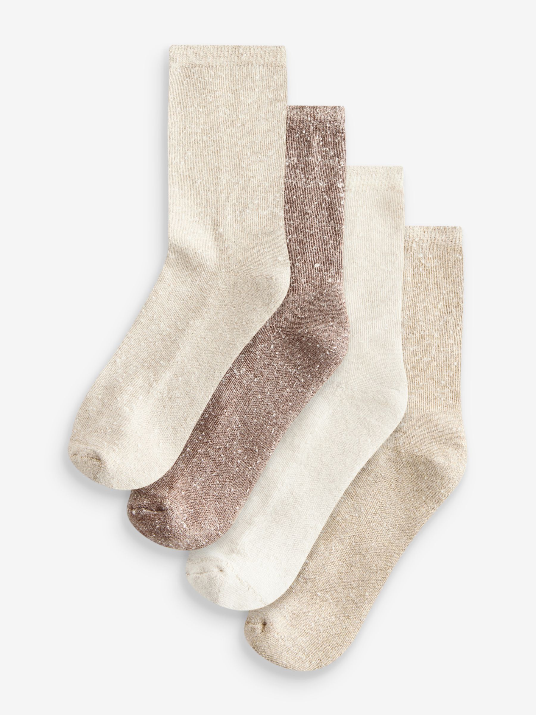 Buy Neutral Neppy Cushion Sole Socks 4 Pack from the Next UK online shop