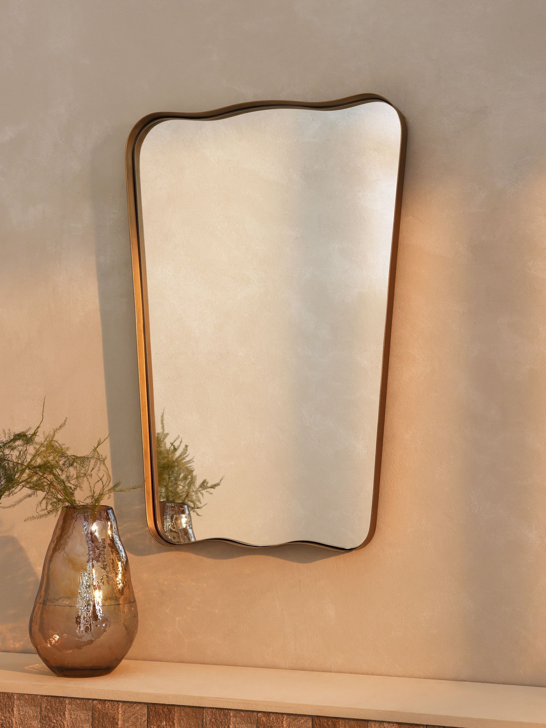 Buy Gold N. Premium Wall Bathroom Mirror from the Next UK online shop