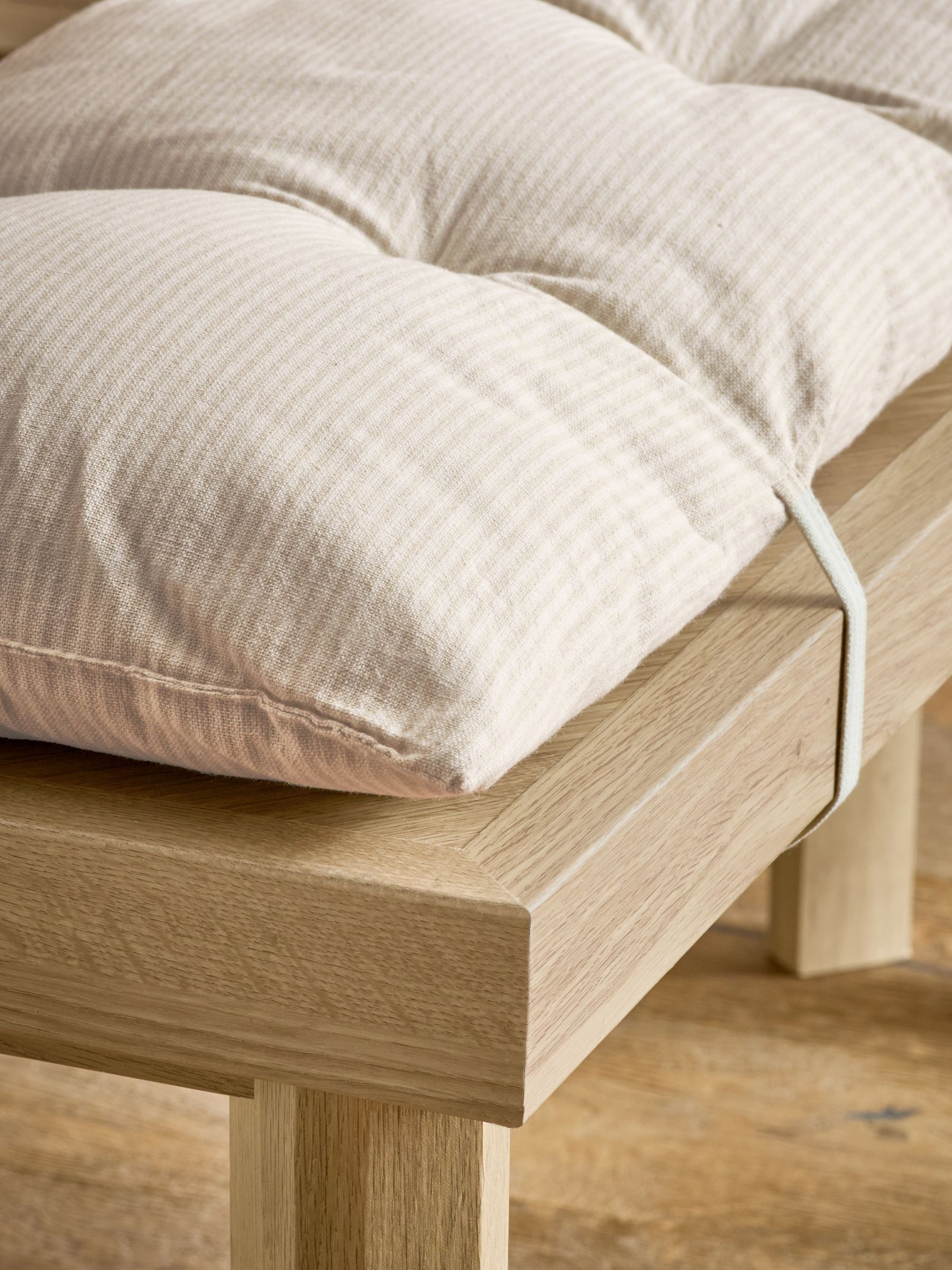 Buy Natural Bronx Stripe Dining Seat Bench Cushions from the Next UK ...