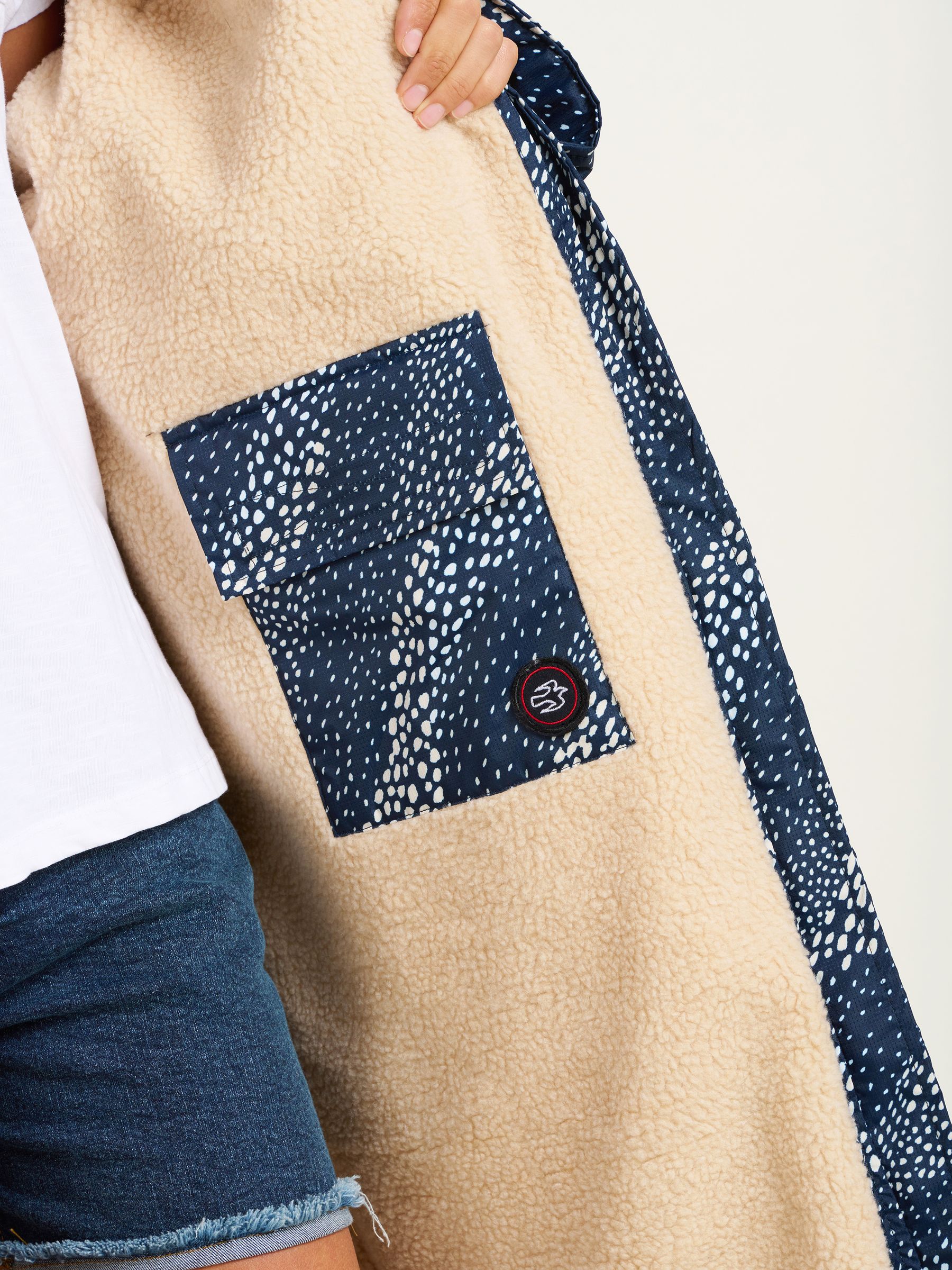 Buy Brakeburn Blue Flowing Dots Chinook Jacket from the Next UK online shop