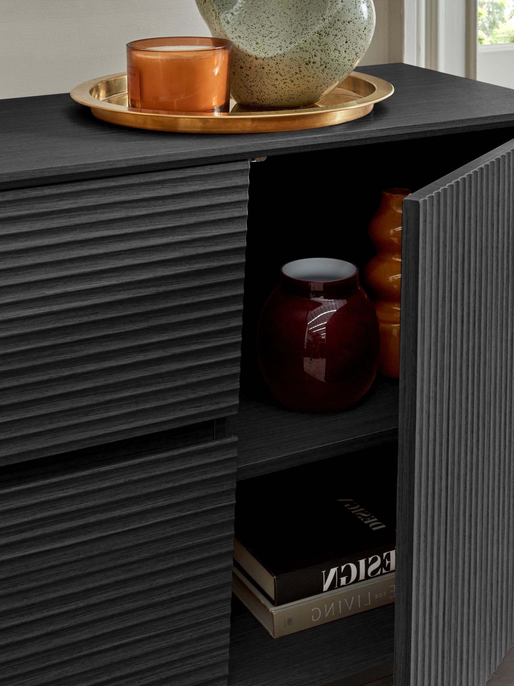 Buy Black Marlow Oak Effect Large Sideboard from the Next UK online shop