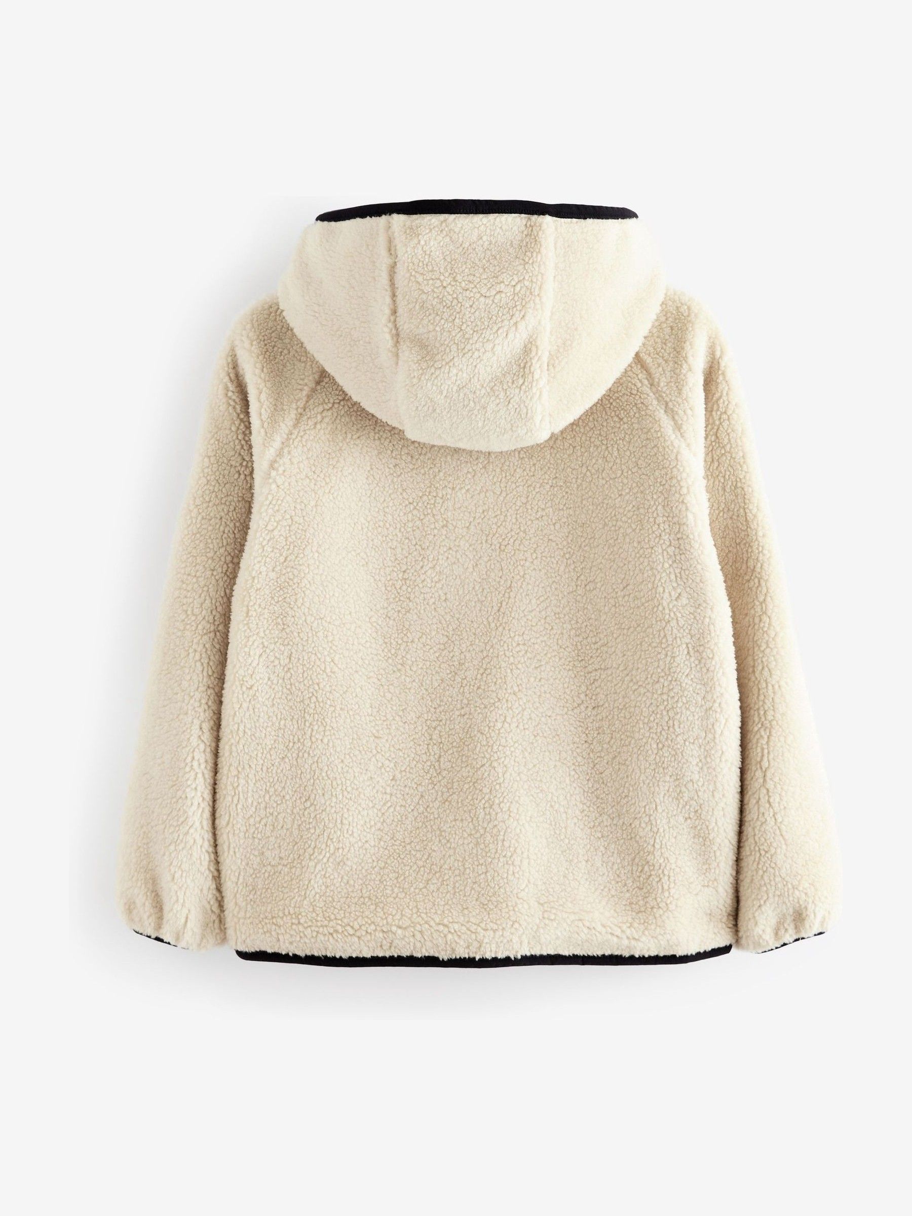 Buy Baker by Ted Baker Cream Hooded Zip Through Fleece from the Next UK ...