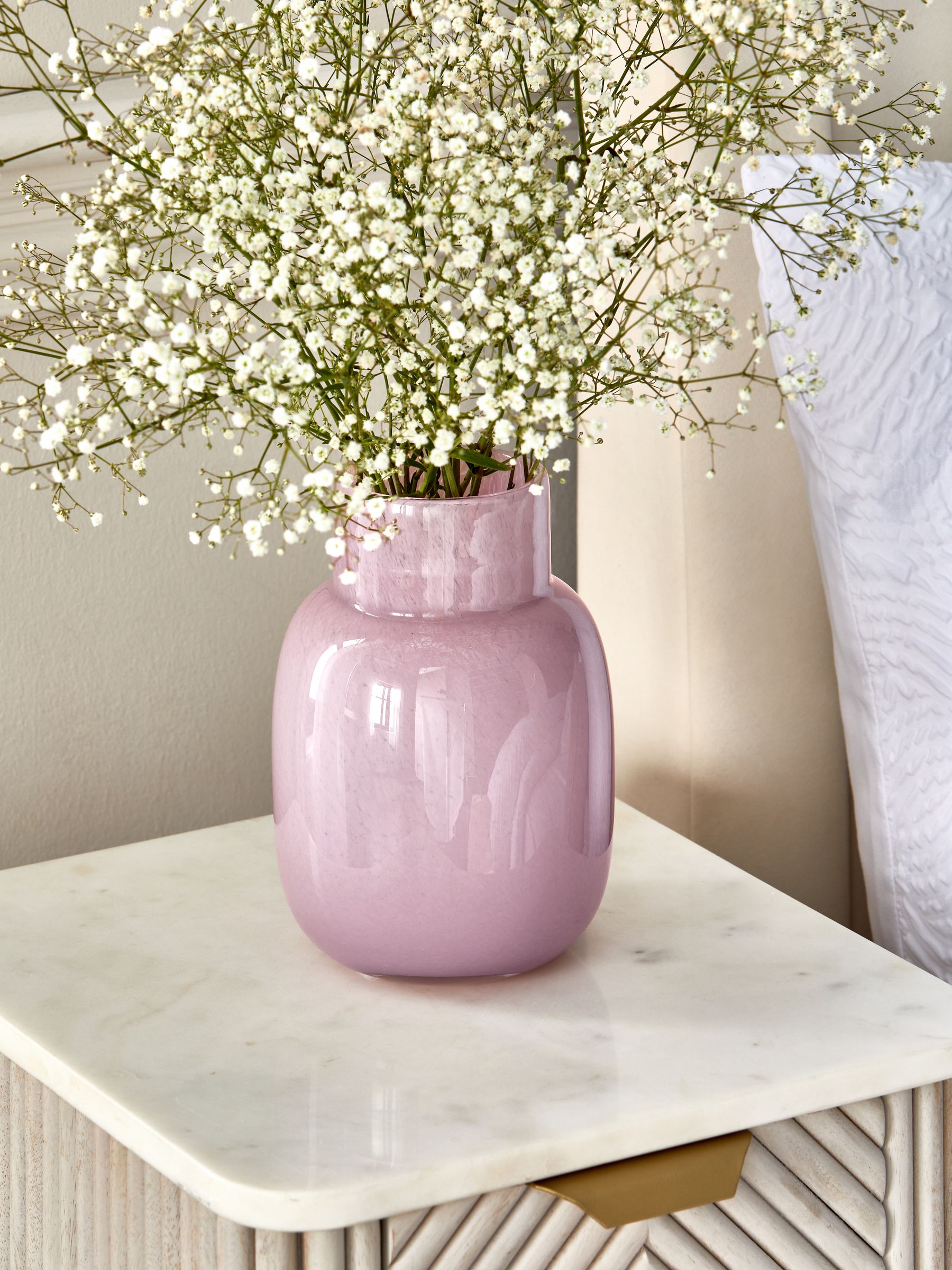 Buy Pink Glass Vase from the Next UK online shop