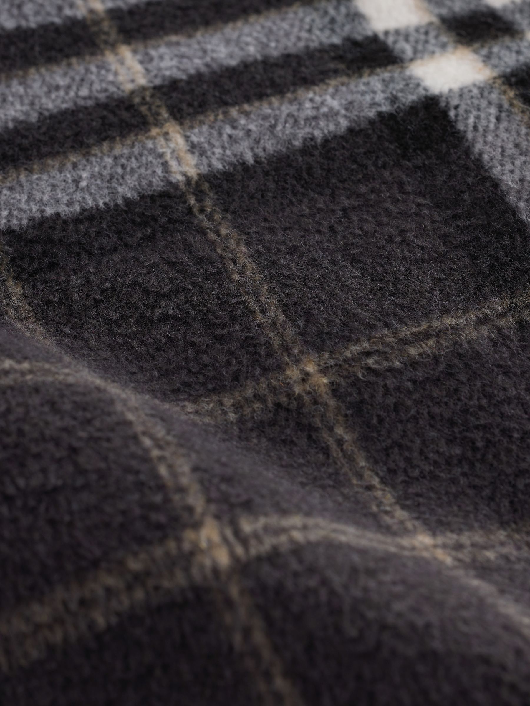 Buy Grey Check Quilted Shacket Overshirt from the Next UK online shop