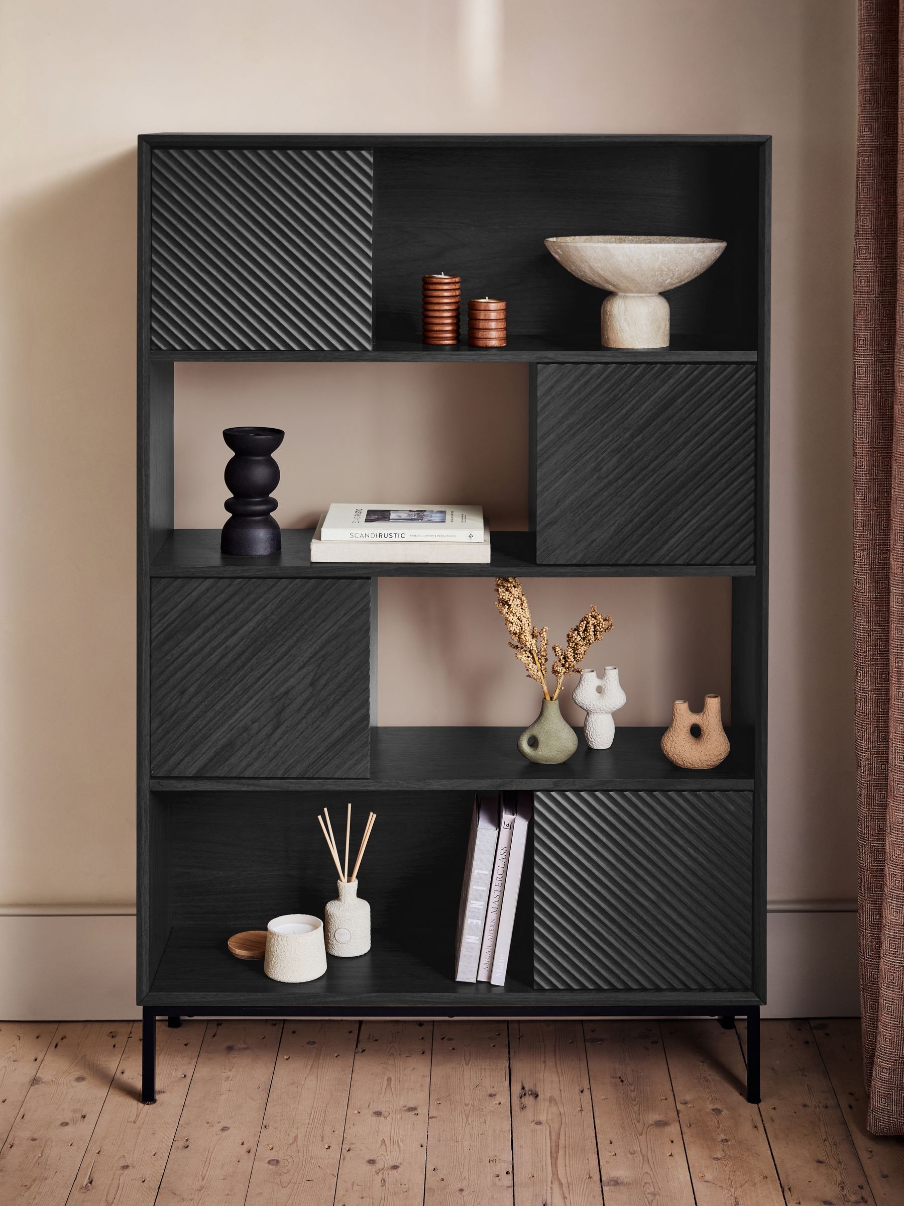 Buy Black Marlow Oak Effect Bookcase from the Next UK online shop
