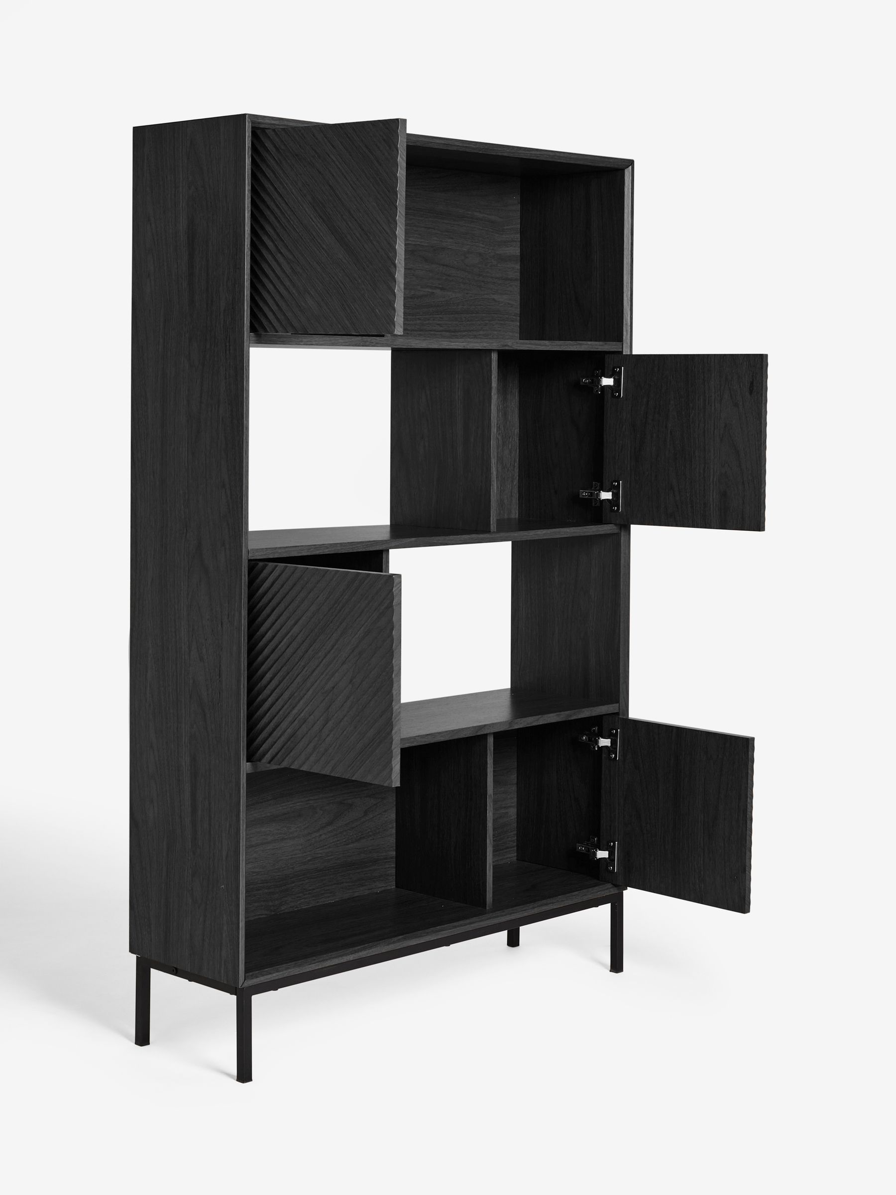 Buy Black Marlow Oak Effect Bookcase from the Next UK online shop