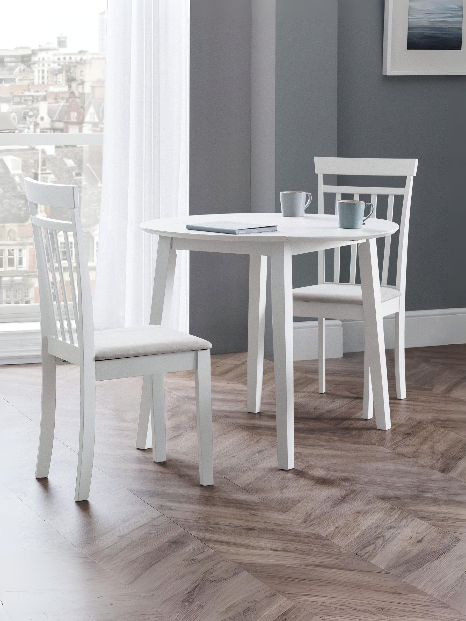 Buy Julian Bowen White Coast Dining Chairs Set Of 2 from the Next UK ...