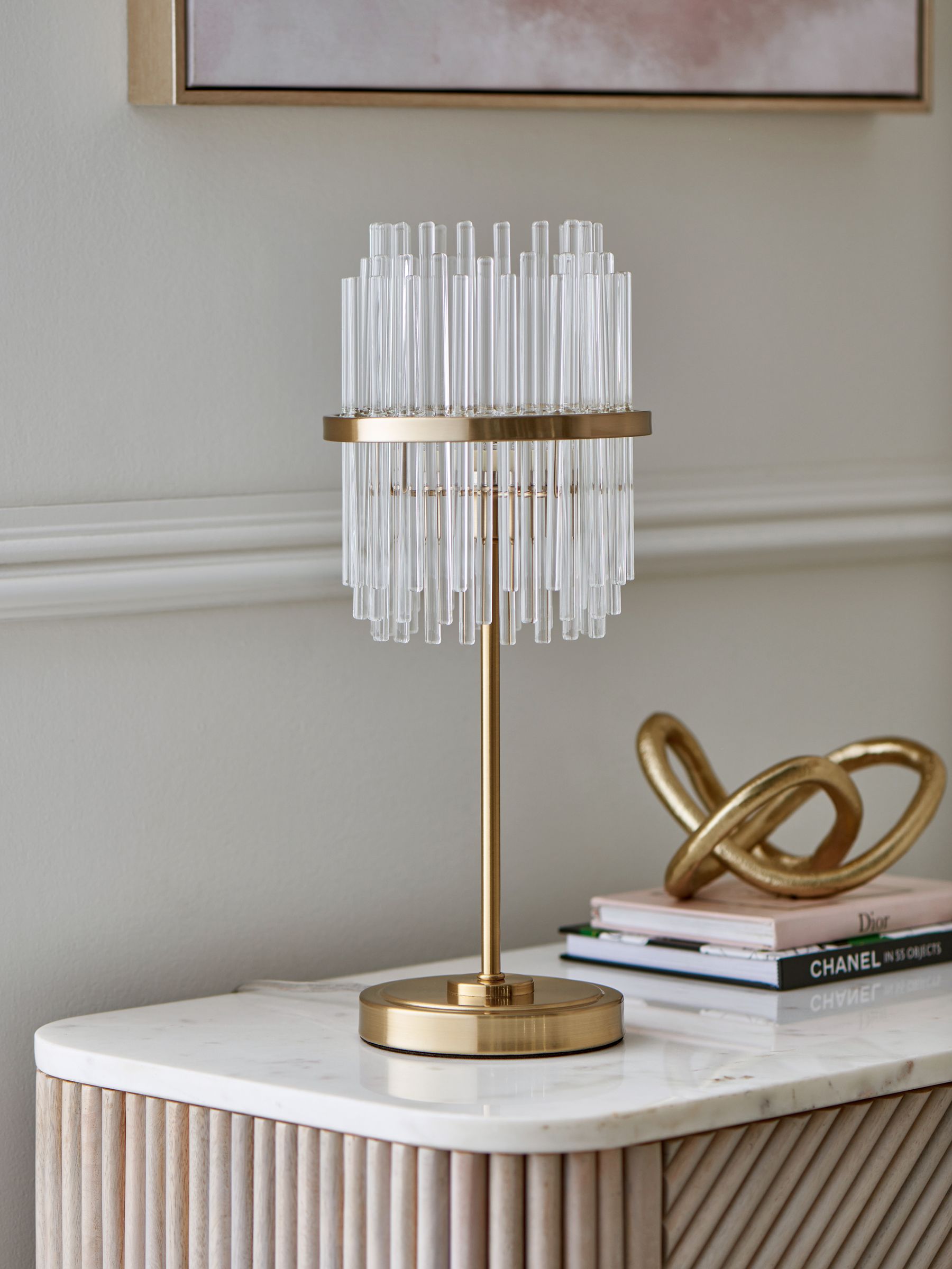 Buy Lipsy Brass Glass Table Lamp from the Next UK online shop