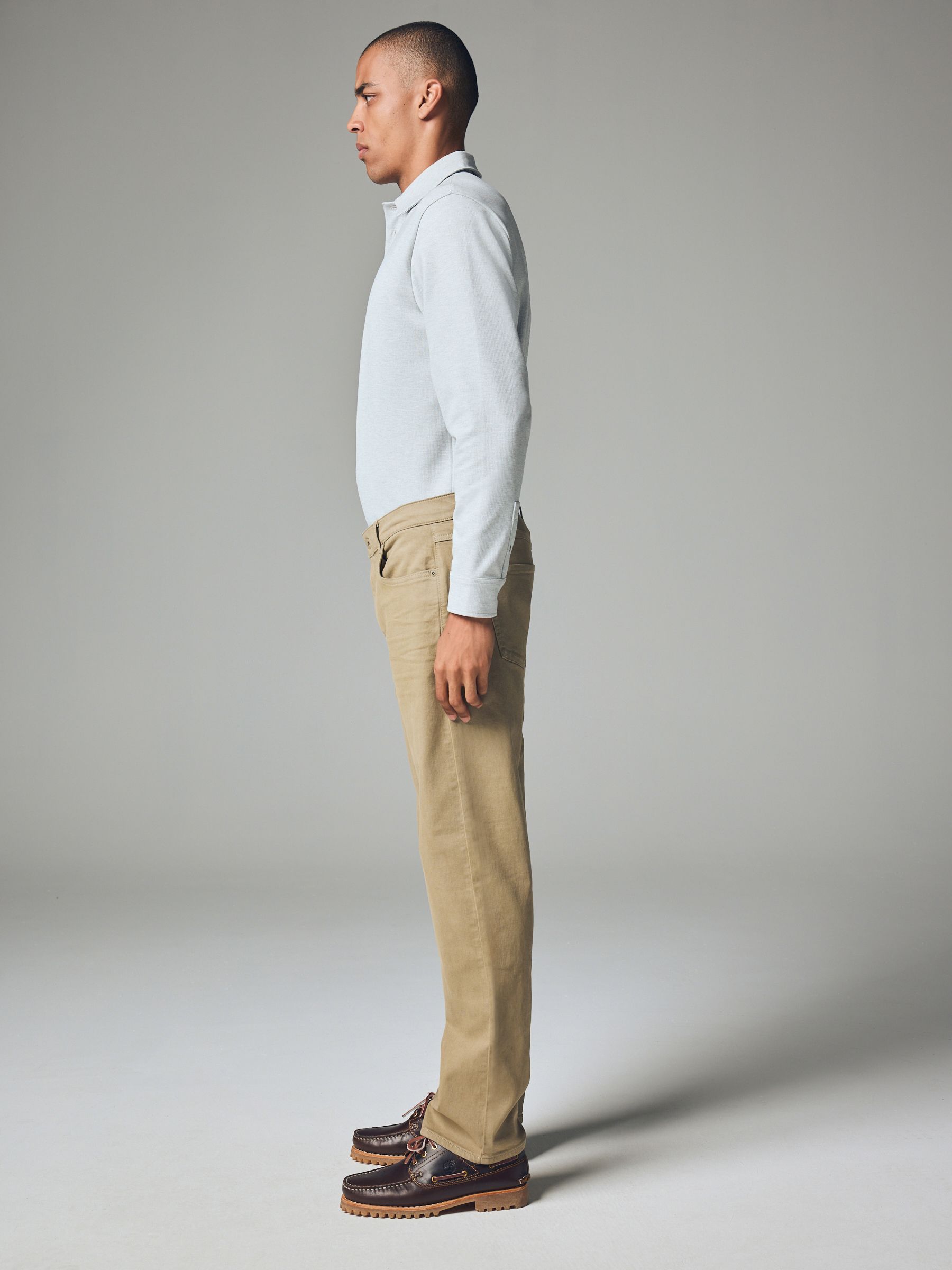 Buy Light Stone Straight Fit Soft Touch Coloured Stretch Jeans from ...