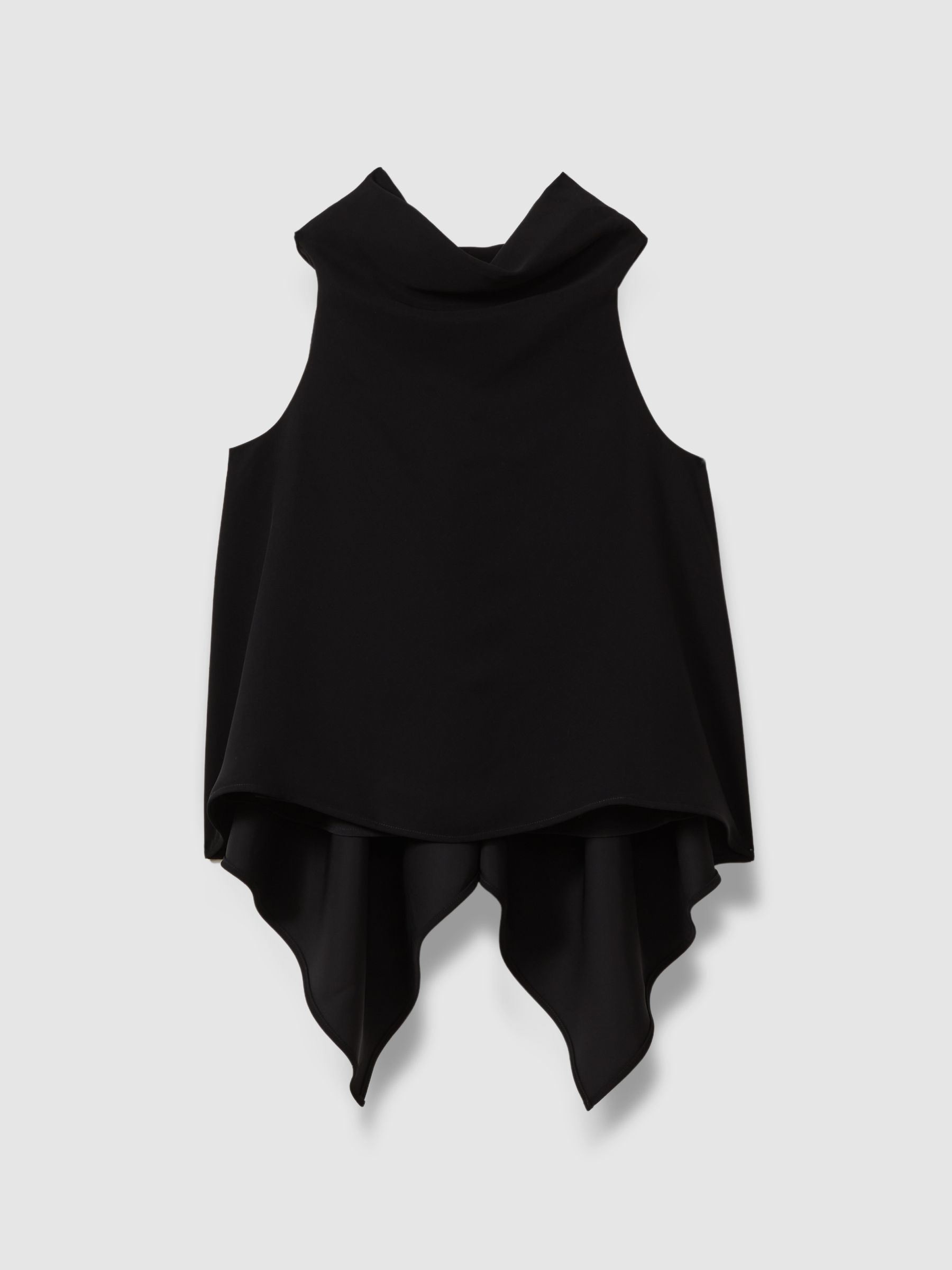 Buy Reiss Black Simone Split Back Cowl Neck Top from the Next UK online ...