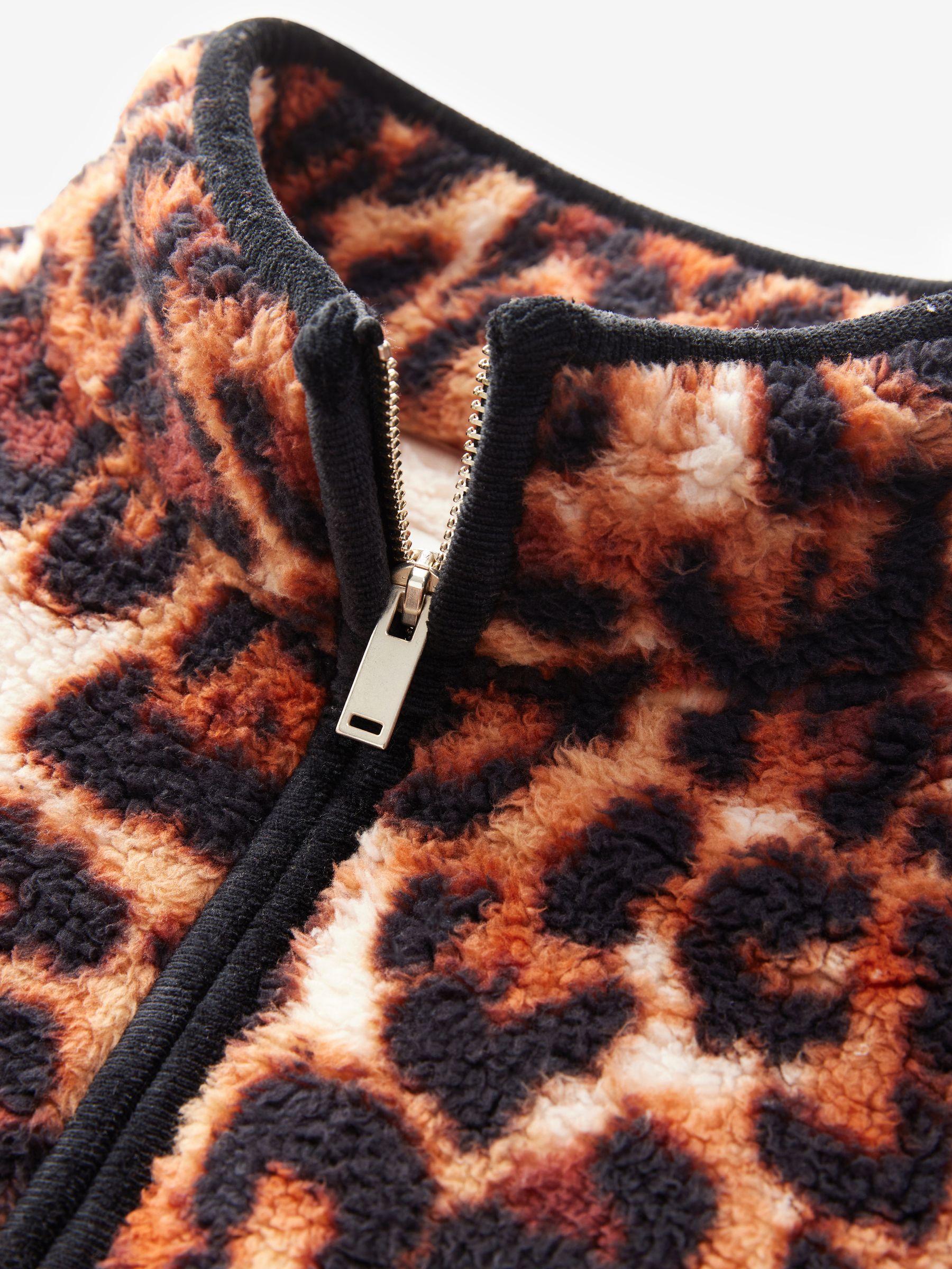 Buy Animal Print Borg Half Zip Fleece from the Next UK online shop