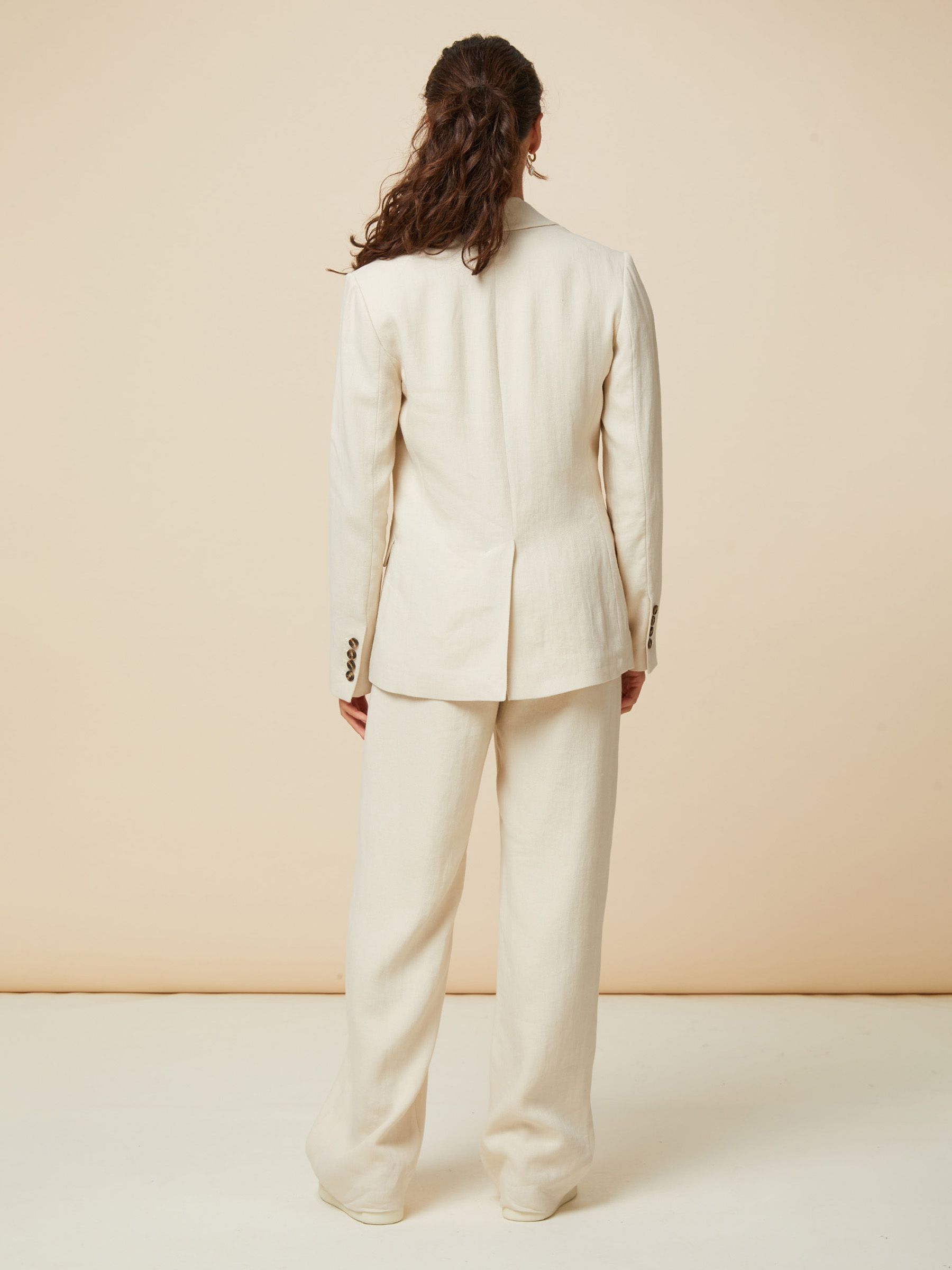 Buy Aspiga Cream Linen Jacket from the Next UK online shop