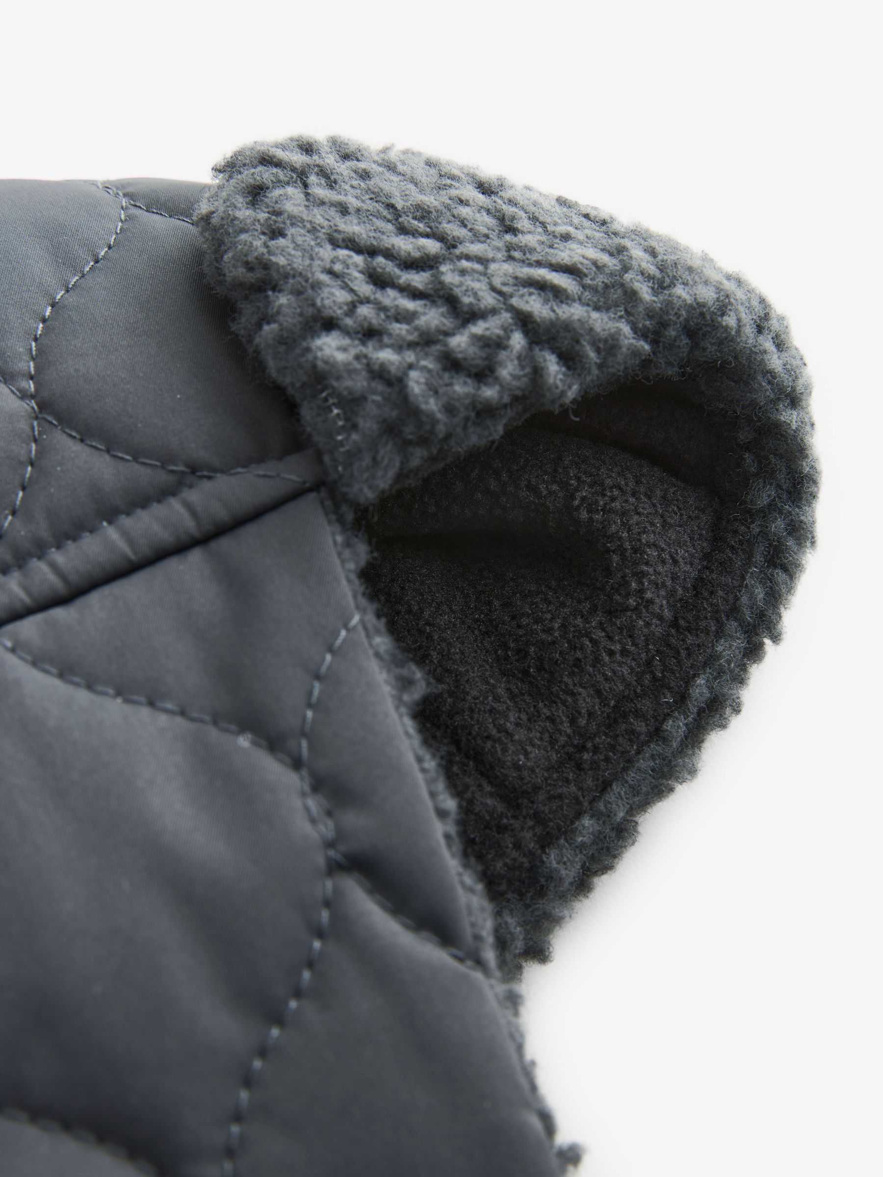 Buy Charcoal Grey Quilted Trapper Hat (3mths-6yrs) from the Next UK ...