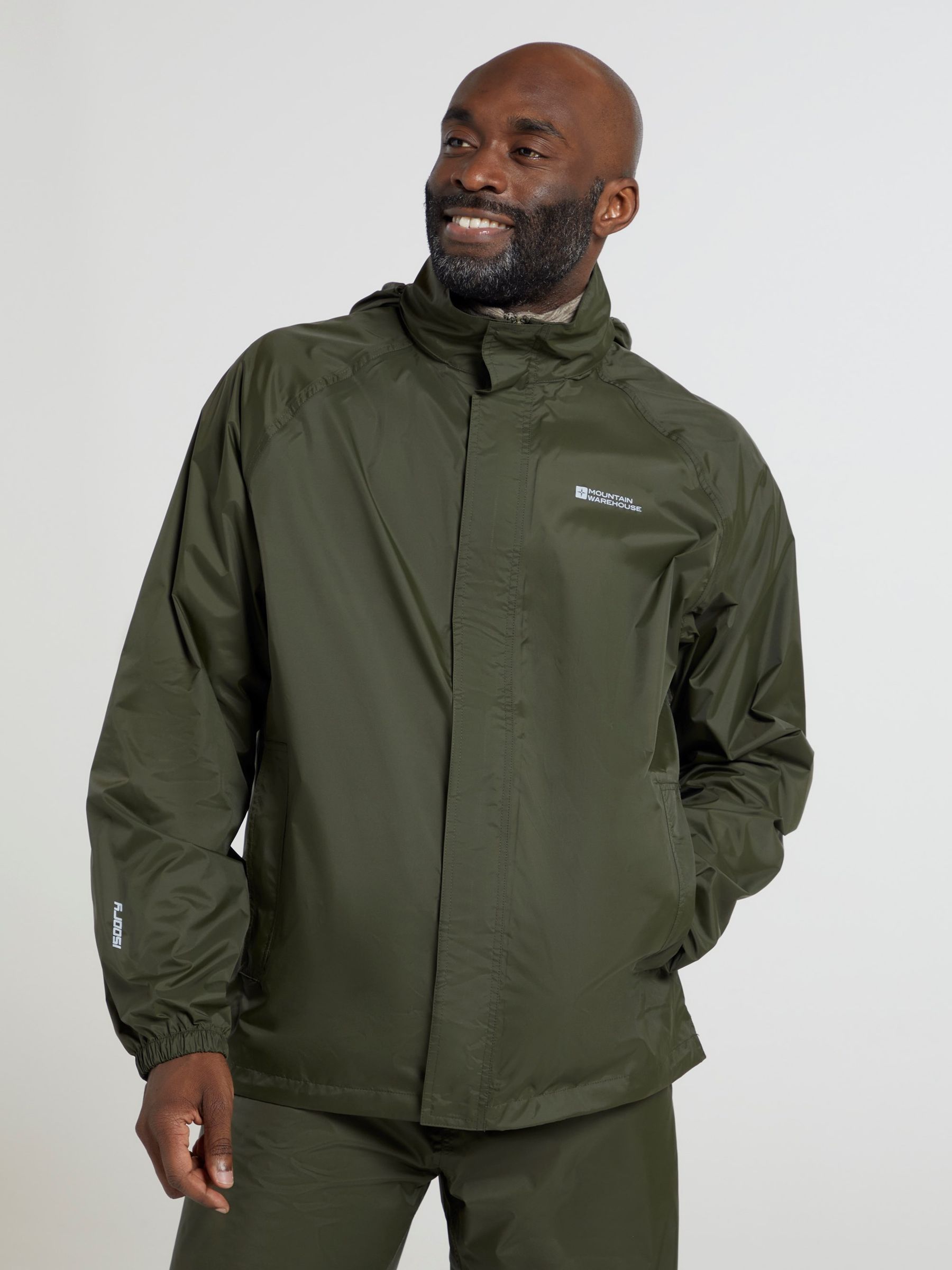 Buy Mountain Warehouse Khaki Green Pakka Mens Waterproof Jacket from ...