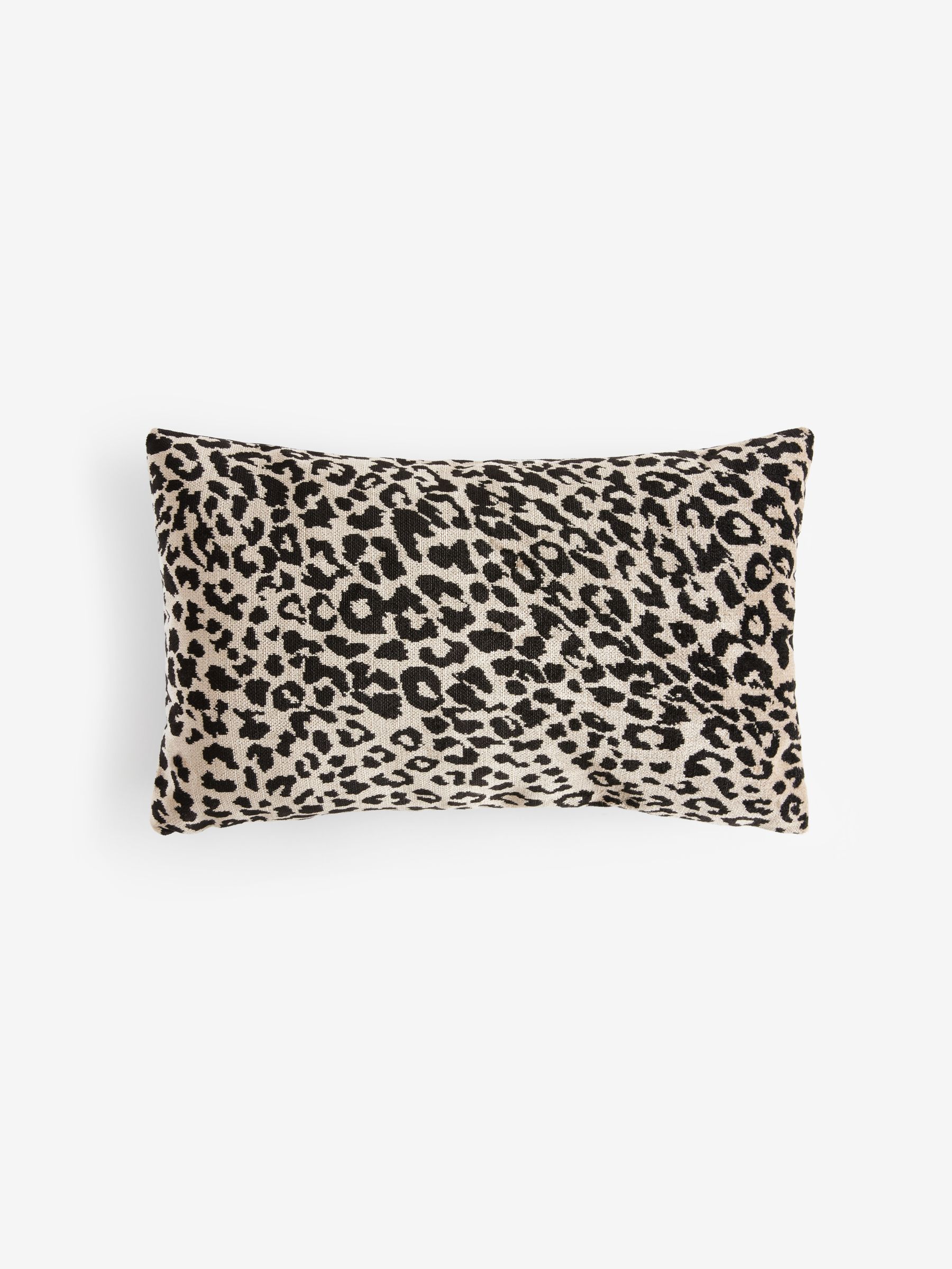 Buy Black 50 x 30cm Velvet Leopard Print Cushion from the Next UK ...