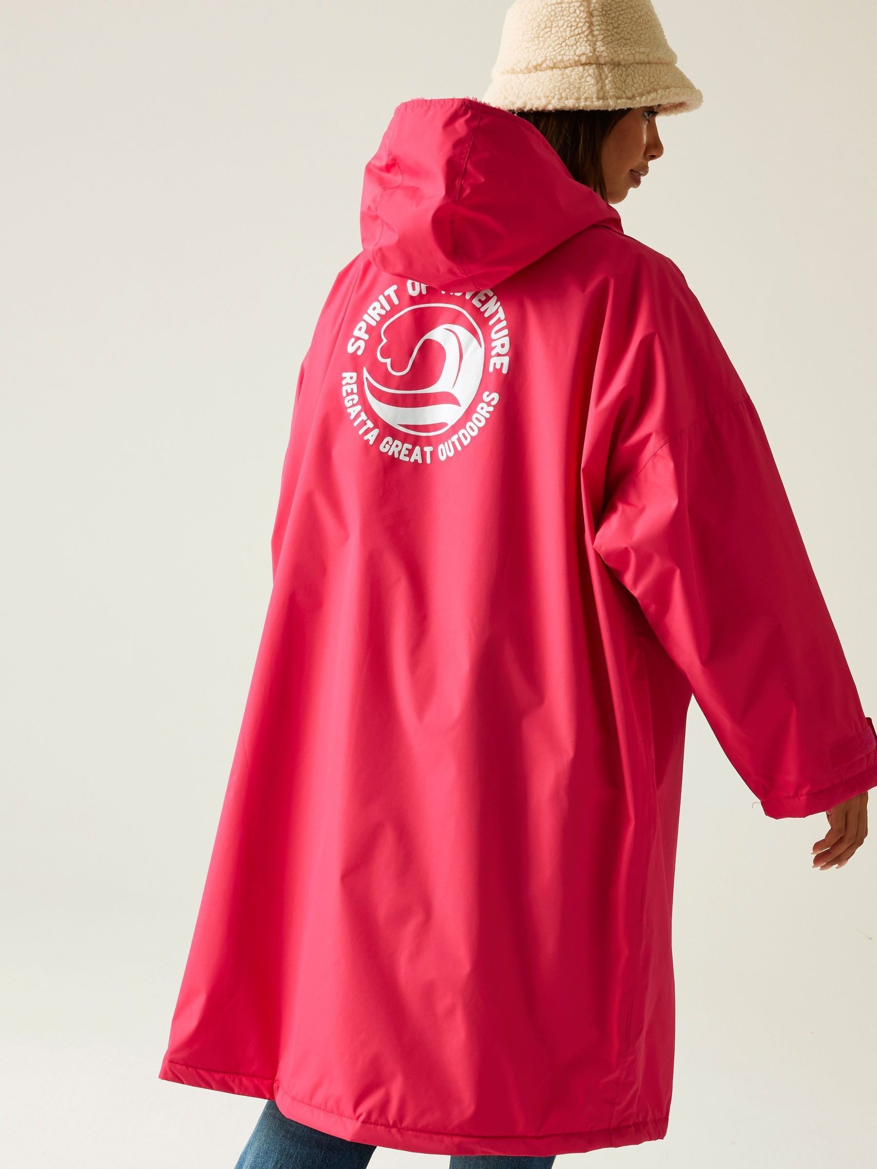 Buy Regatta Bright Pink Oversized Waterproof Borg-Fleece Lined Changing ...