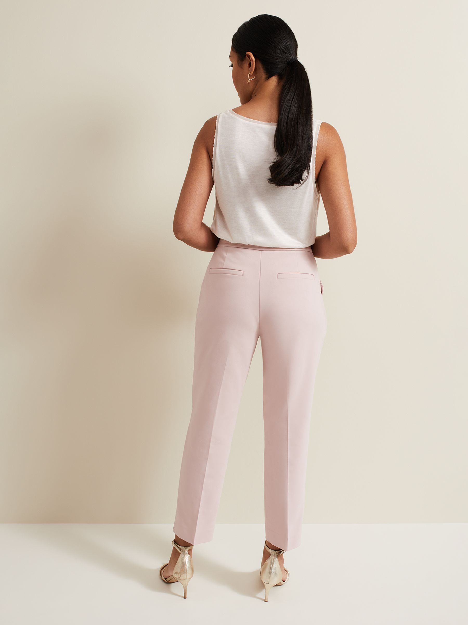 Buy Phase Eight Pink Petite Ulrica Tapered Suit Trousers from the Next ...
