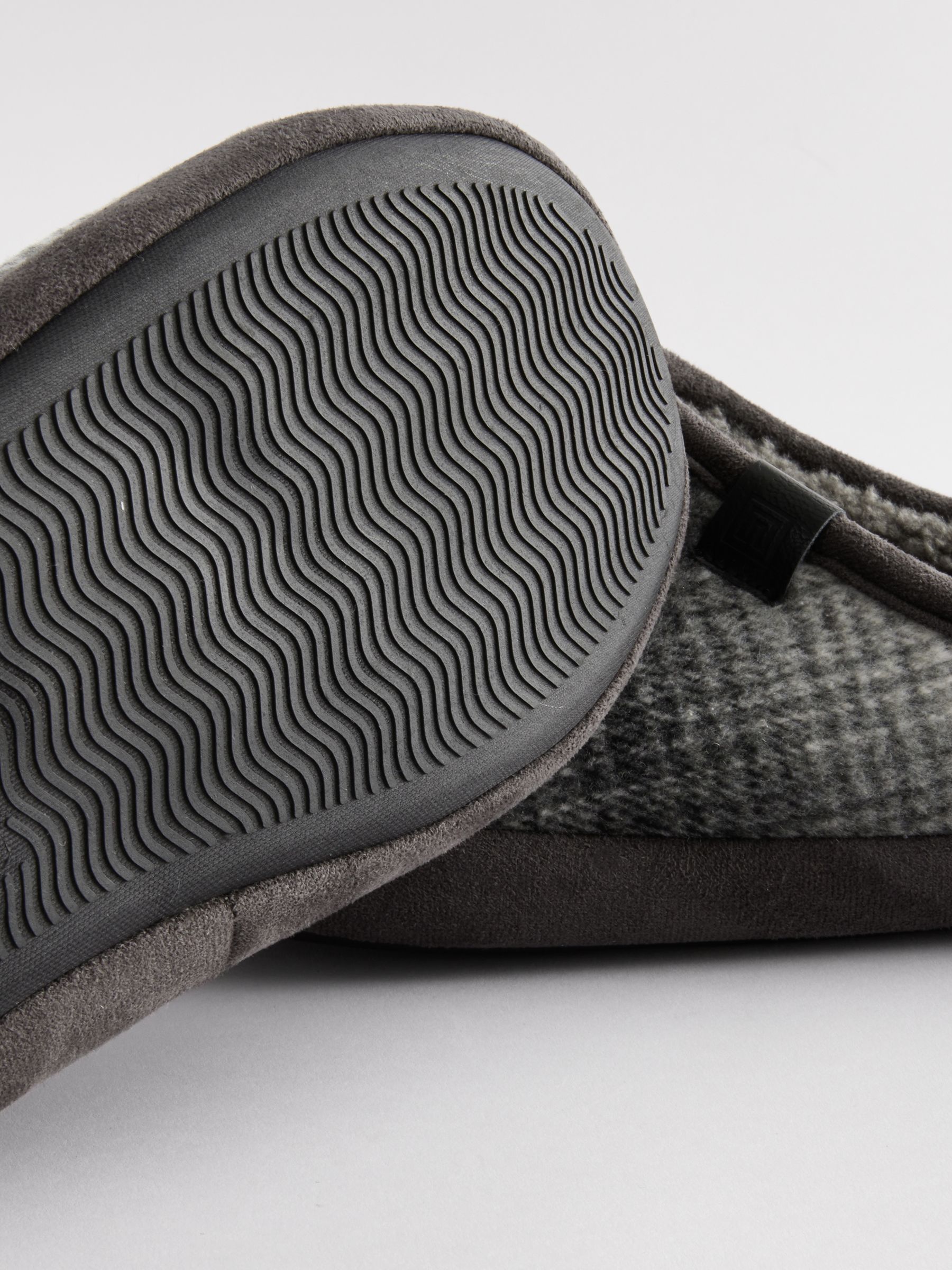 Buy Grey Checked Mule Slippers from the Next UK online shop
