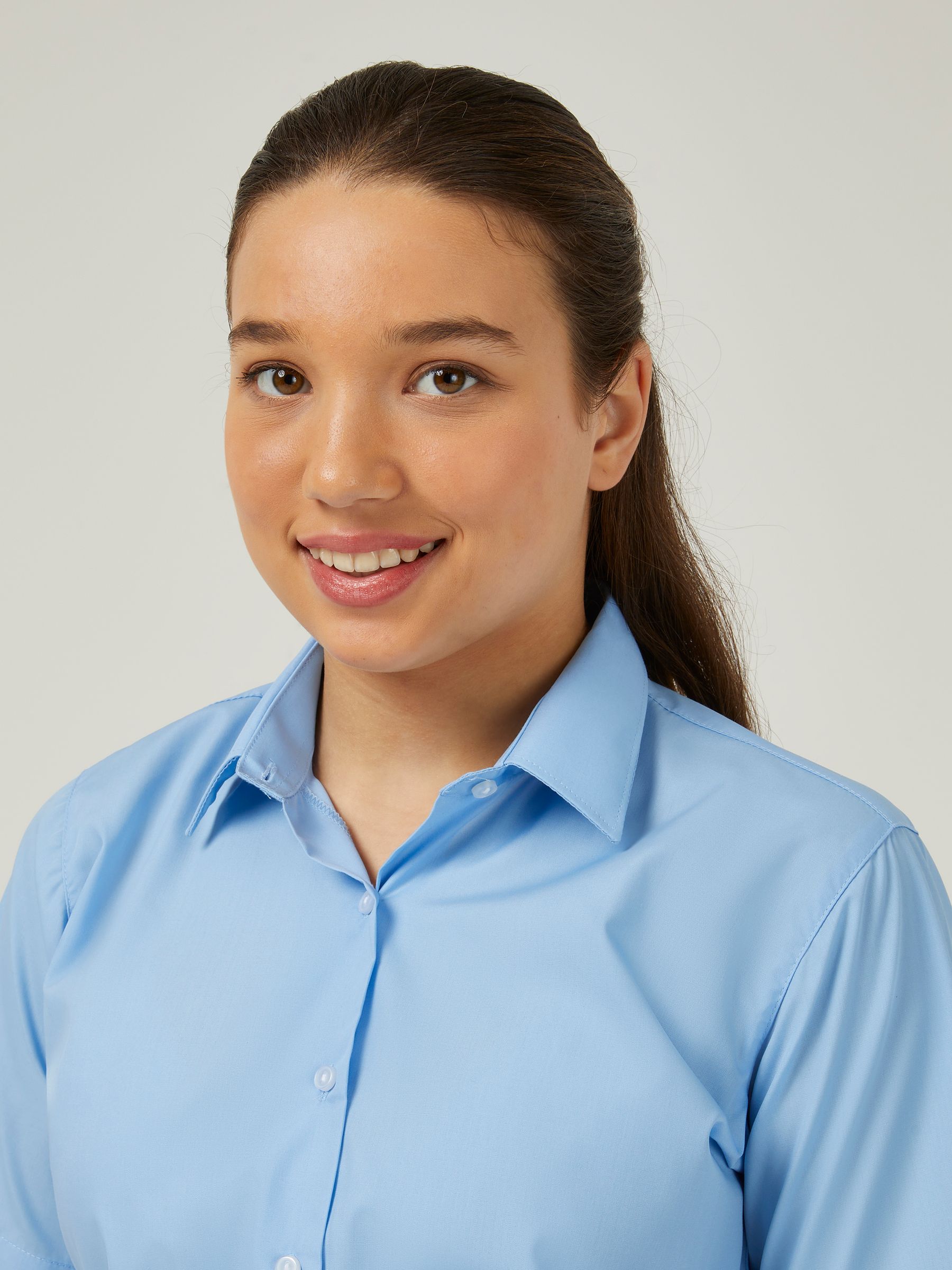 Buy Trutex Blue Regular Fit Short Sleeve 2 Pack School Shirts from the ...