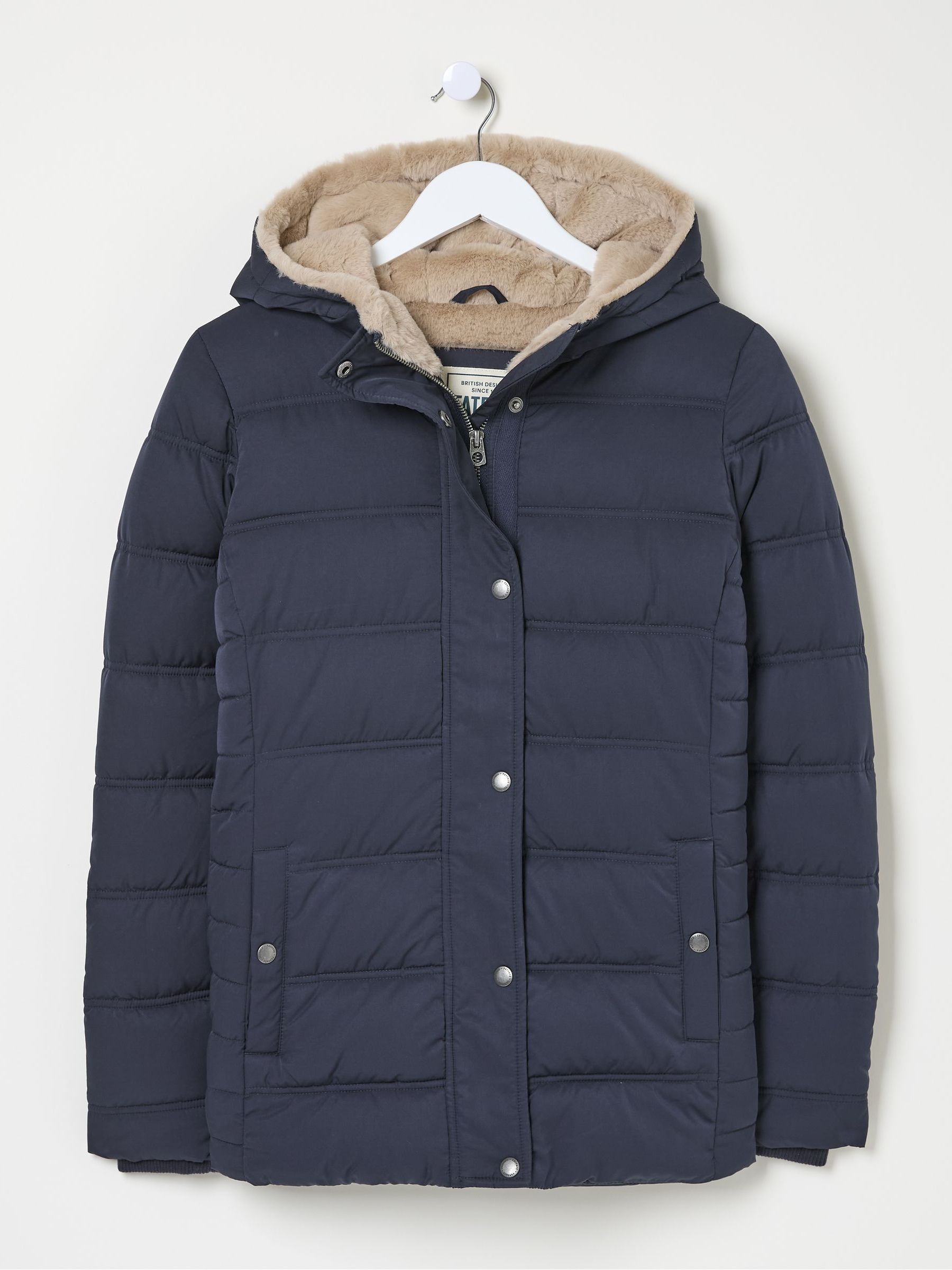Buy FatFace Lara Navy Puffer Coat from the Next UK online shop