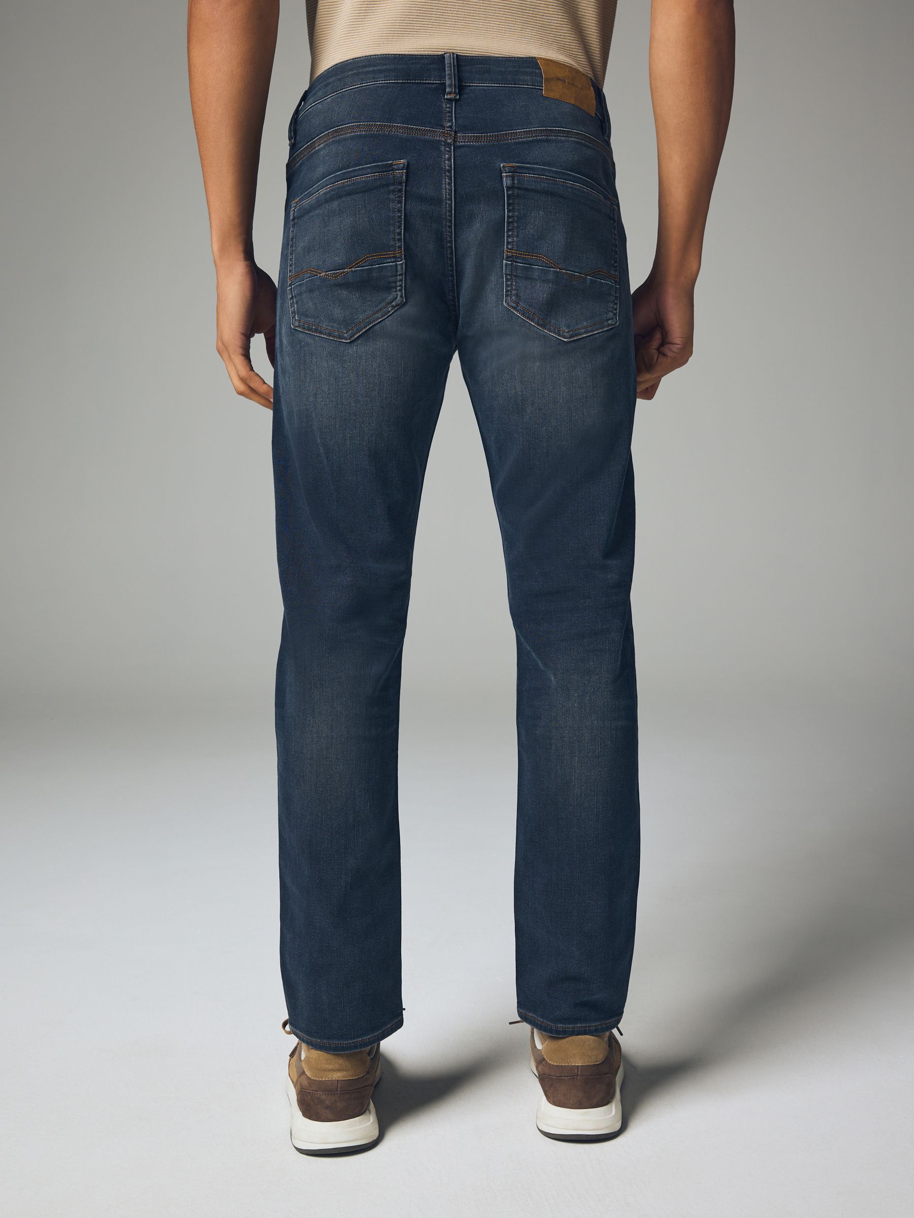 Buy Blue Grey Vintage Slim Fit Comfort Stretch Jeans from the Next UK ...