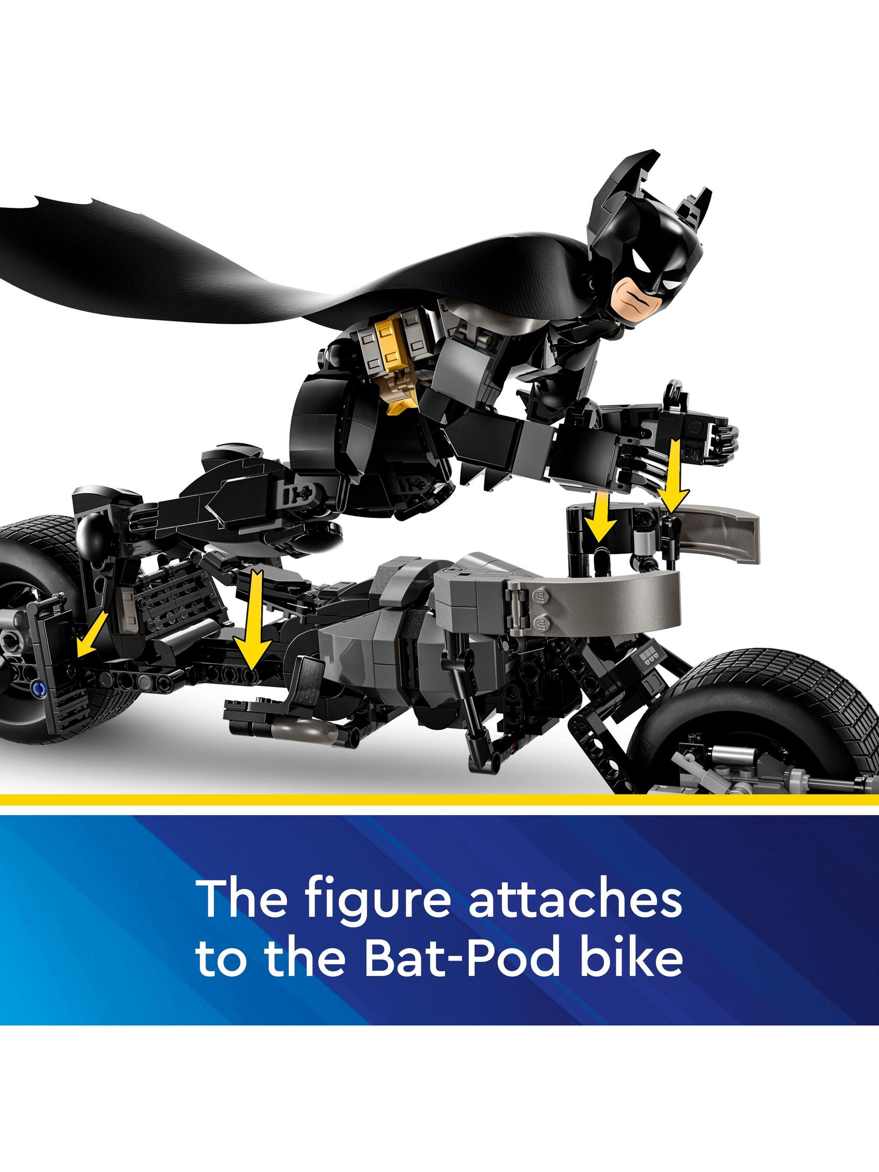 Buy LEGO DC Batman Batman Construction Figure And The BatPod Bike from the Next UK online shop