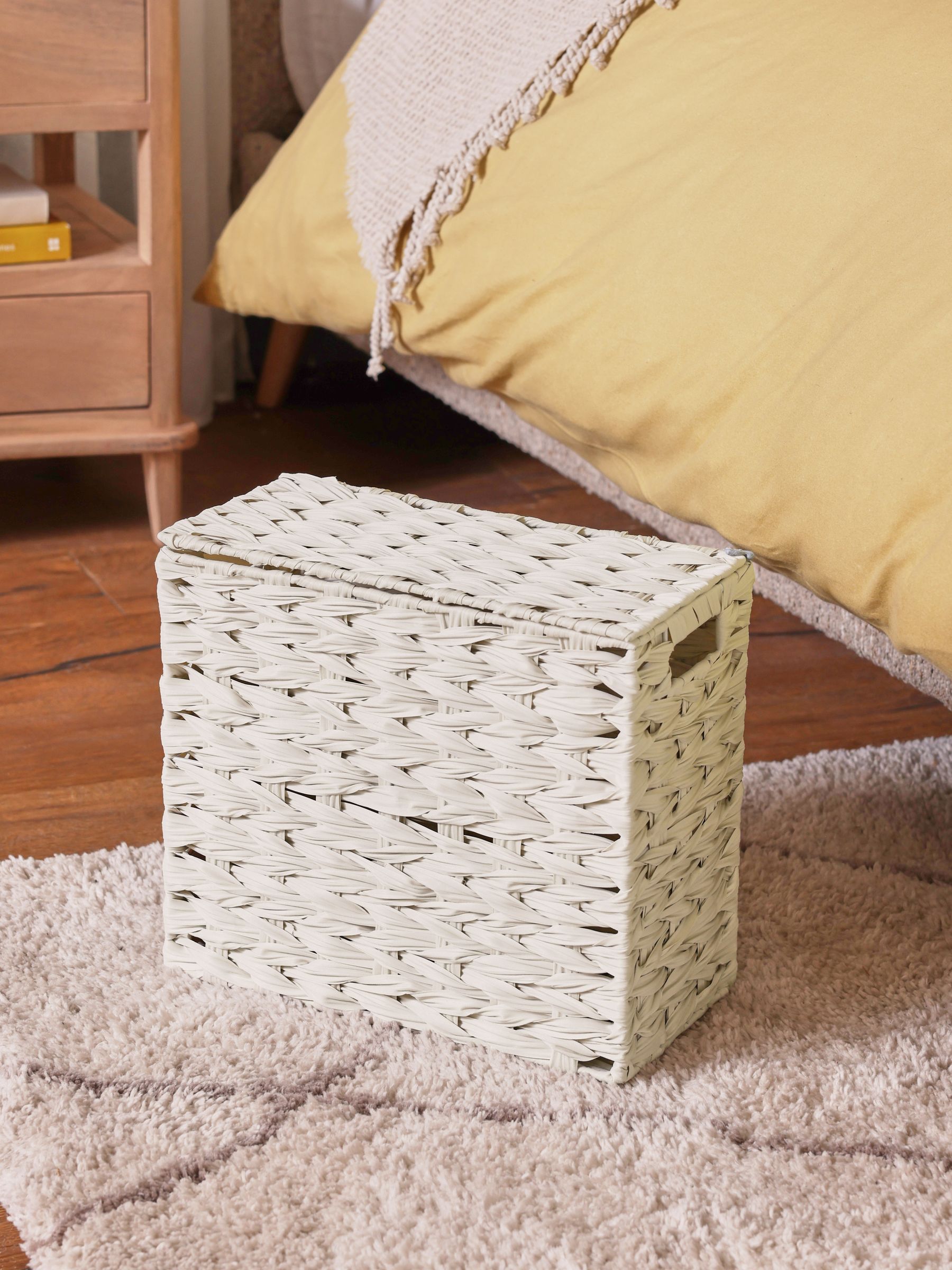 Buy Cream Woven Plastic Slimline Basket from the Next UK online shop