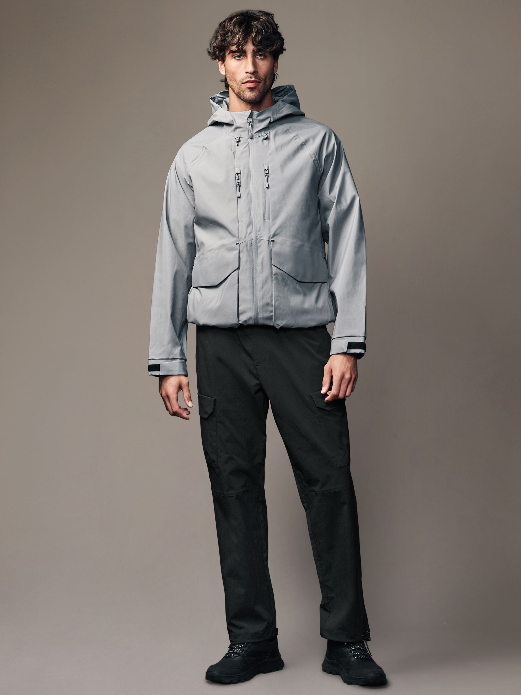 Buy Black Regular Fit Ripstop Tech Cargo Trousers from the Next UK ...