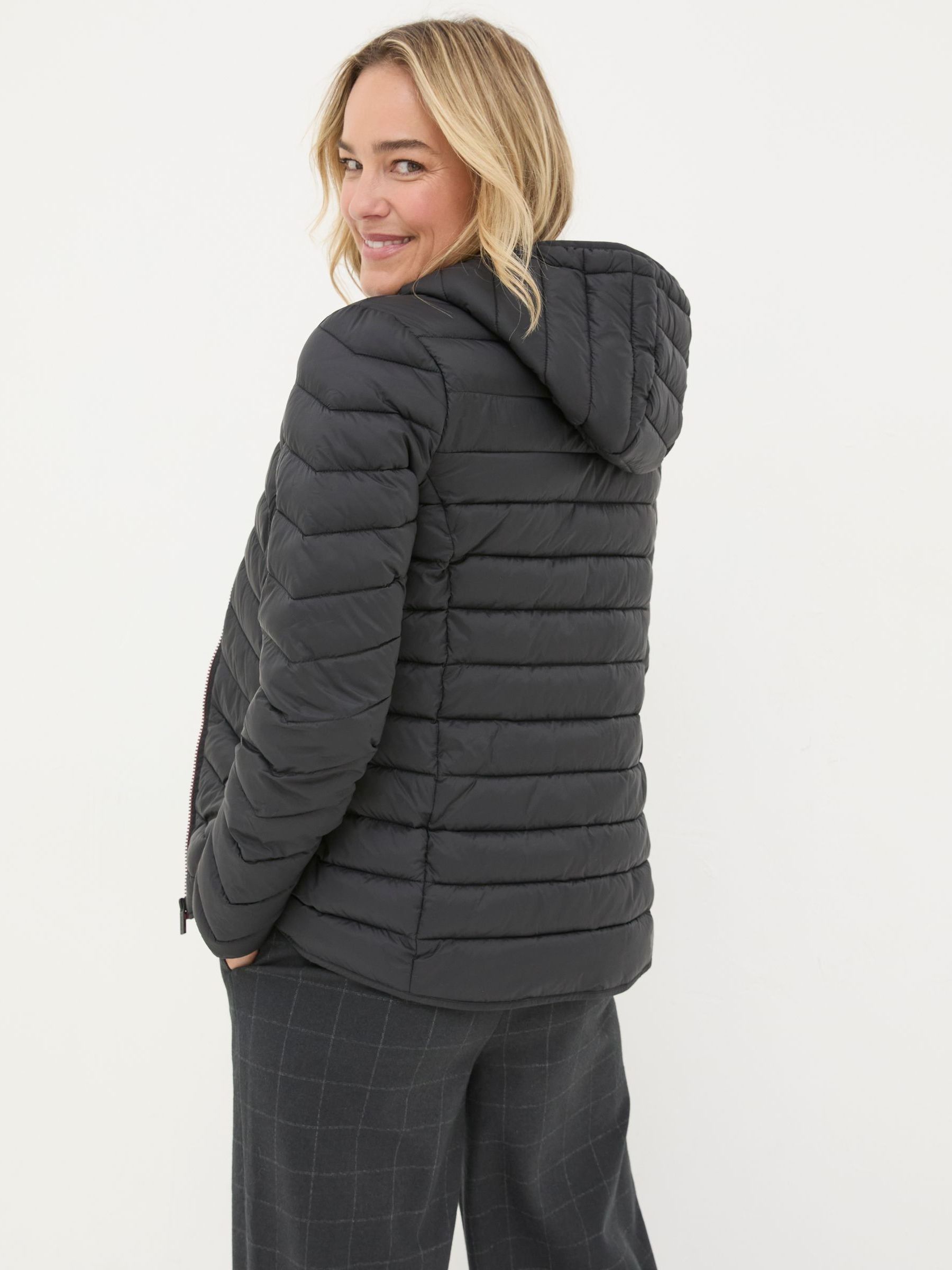 Buy FatFace Ruby Black Lightweight Puffer Jacket from the Next UK ...
