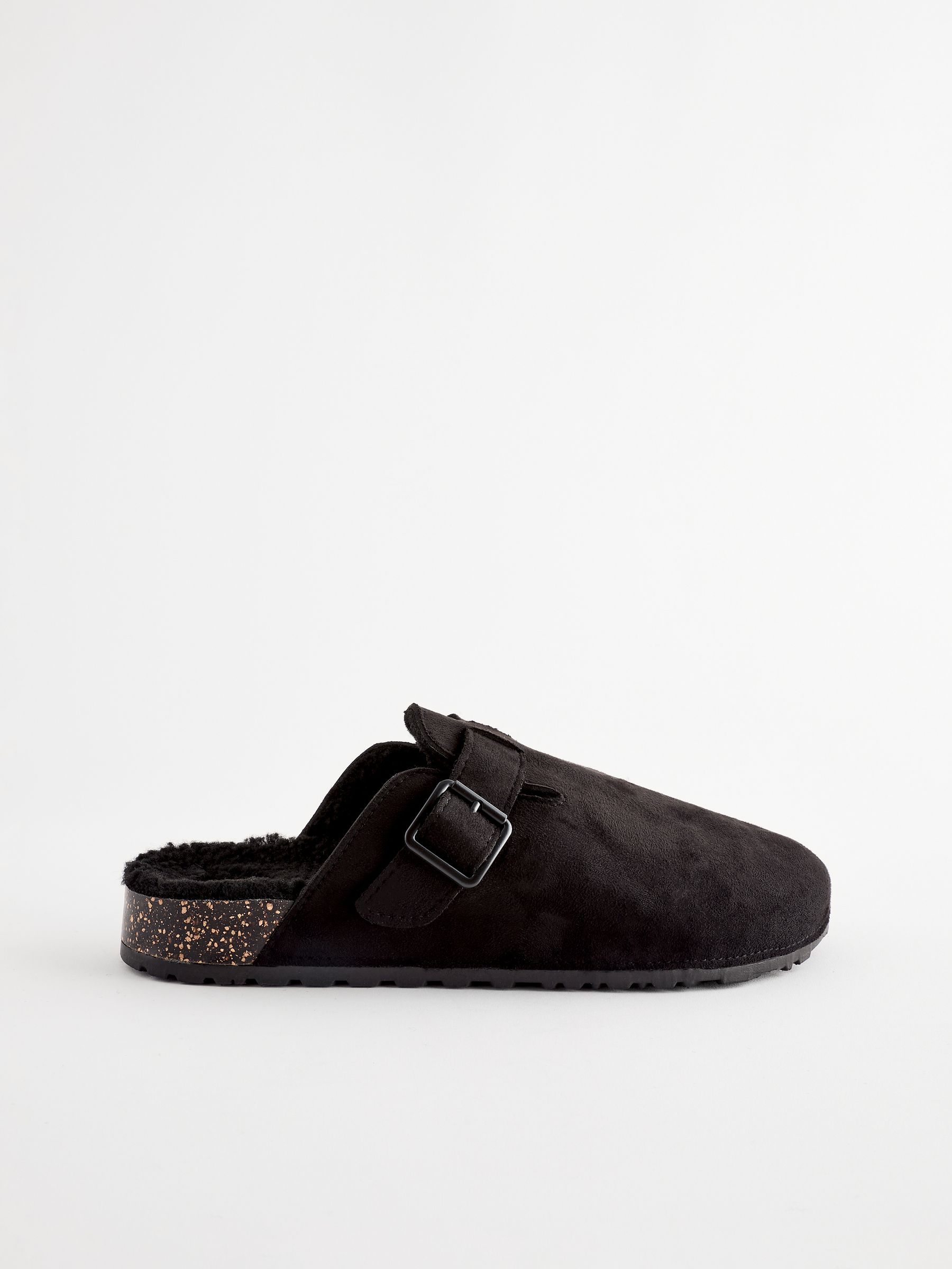Buy Black Buckle Mule Slippers from the Next UK online shop
