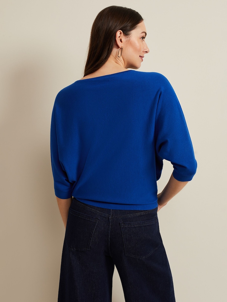 Buy Phase Eight Light Blue Cristine Knit Jumper from the Next UK online ...