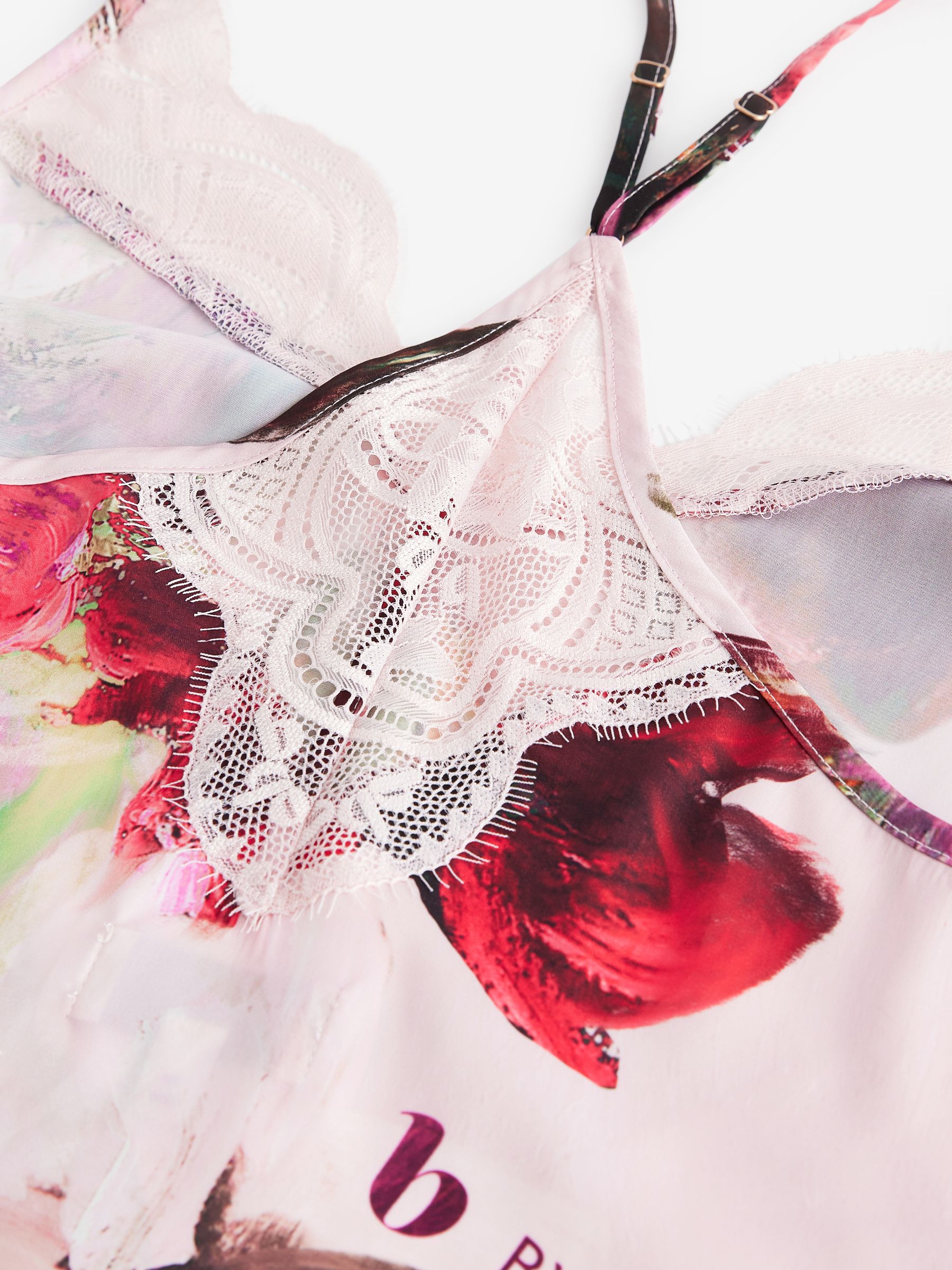 Buy B by Ted Baker Blue Satin Lace Cami Pyjamas from the Next UK online ...