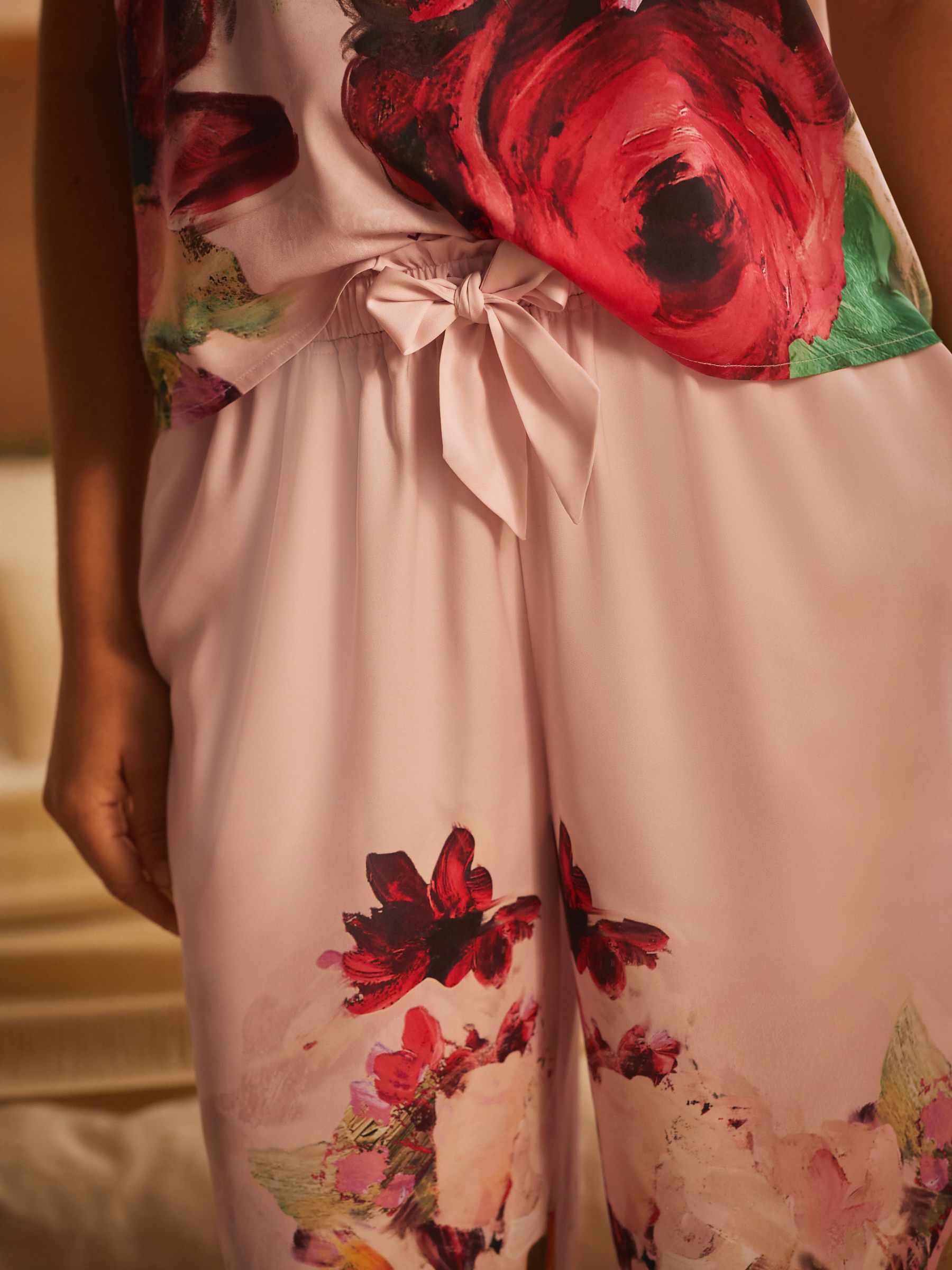 Buy B by Ted Baker Blue Satin Lace Cami Pyjamas from the Next UK online ...