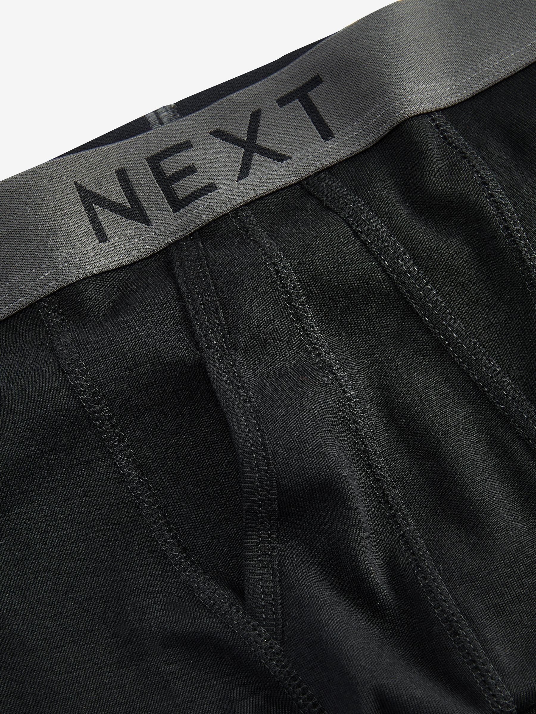 Buy Black 15 Pack A-Front Pure 100% Cotton Boxers from Next Israel