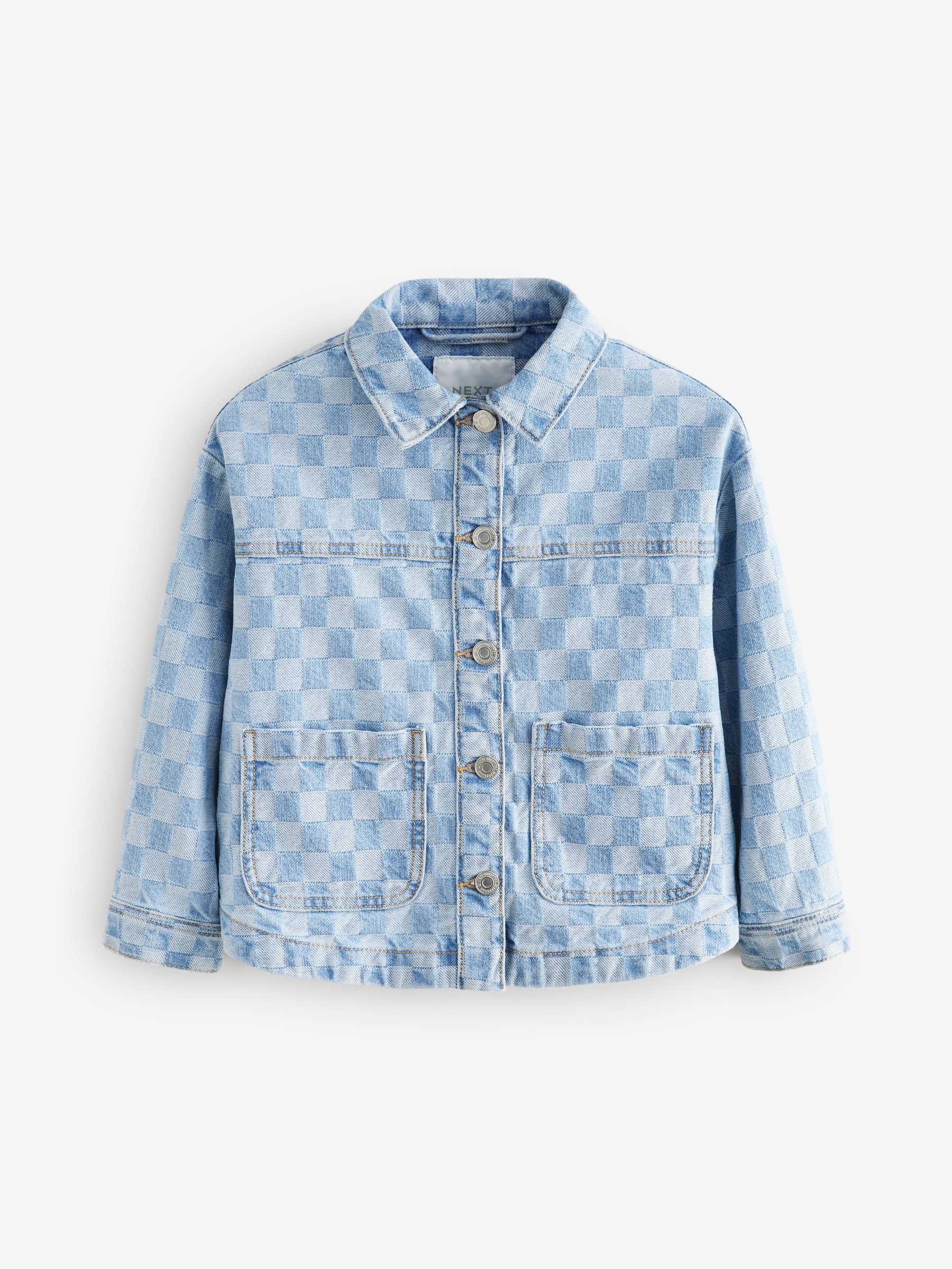 Buy Check Denim Shacket (3-16yrs) from the Next UK online shop