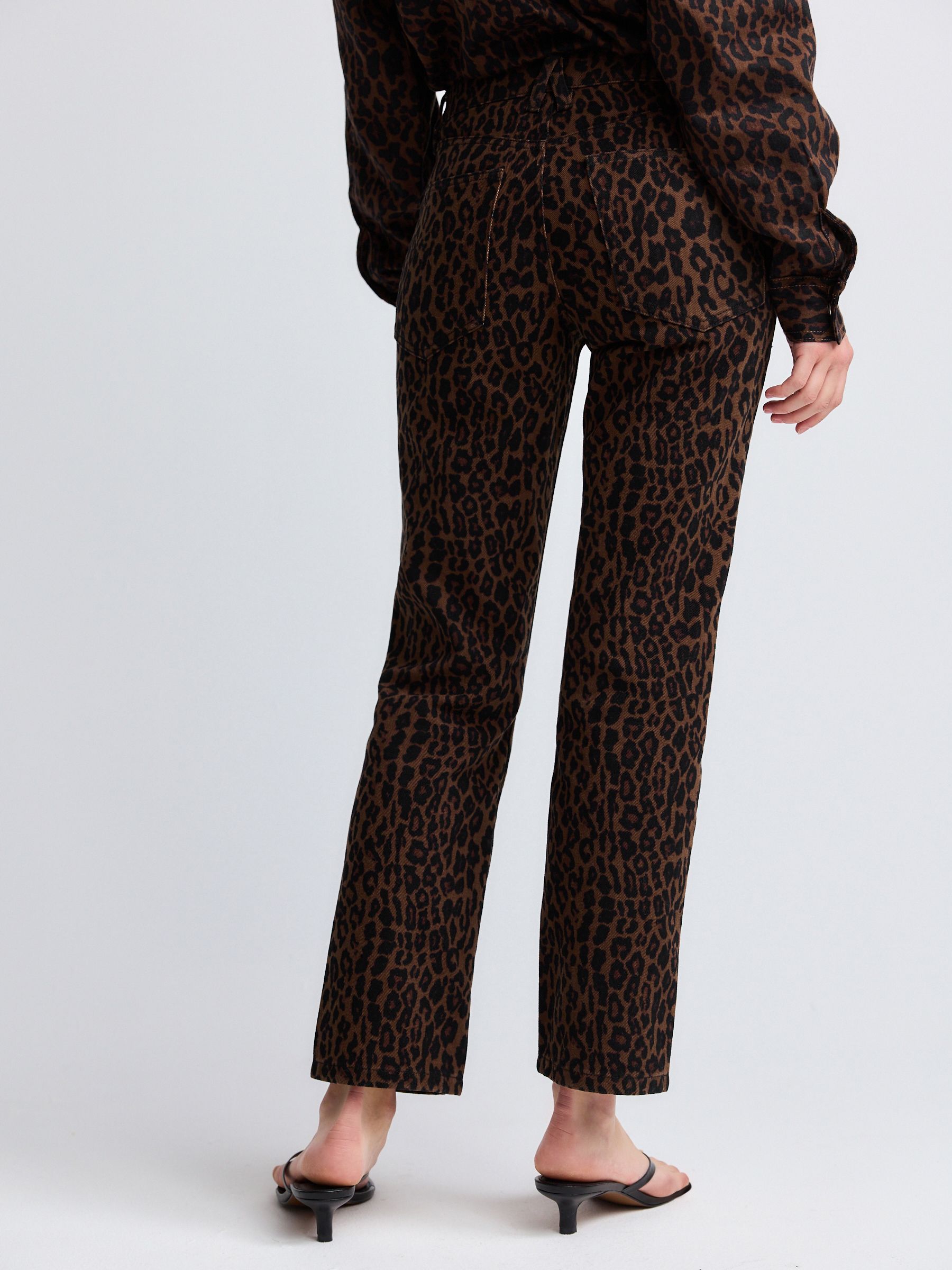 Buy Leopard Print Straight Jeans from the Next UK online shop