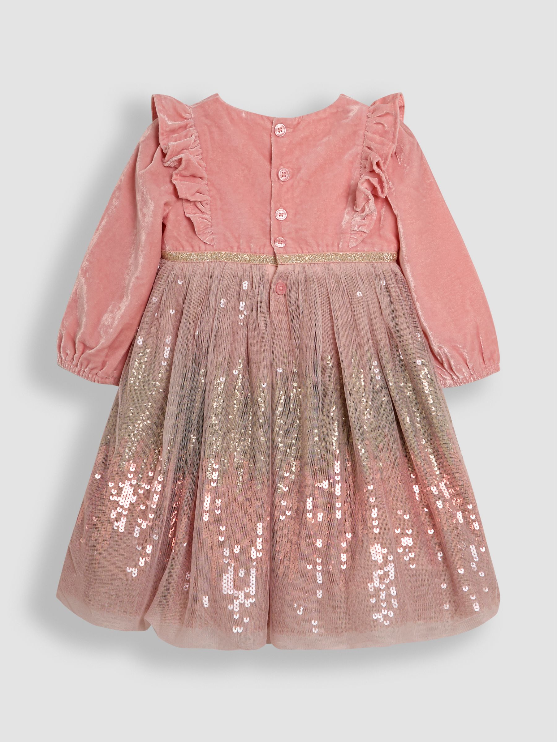 Buy JoJo Maman Bébé Pink Sequin Party Dress from the Next UK online shop