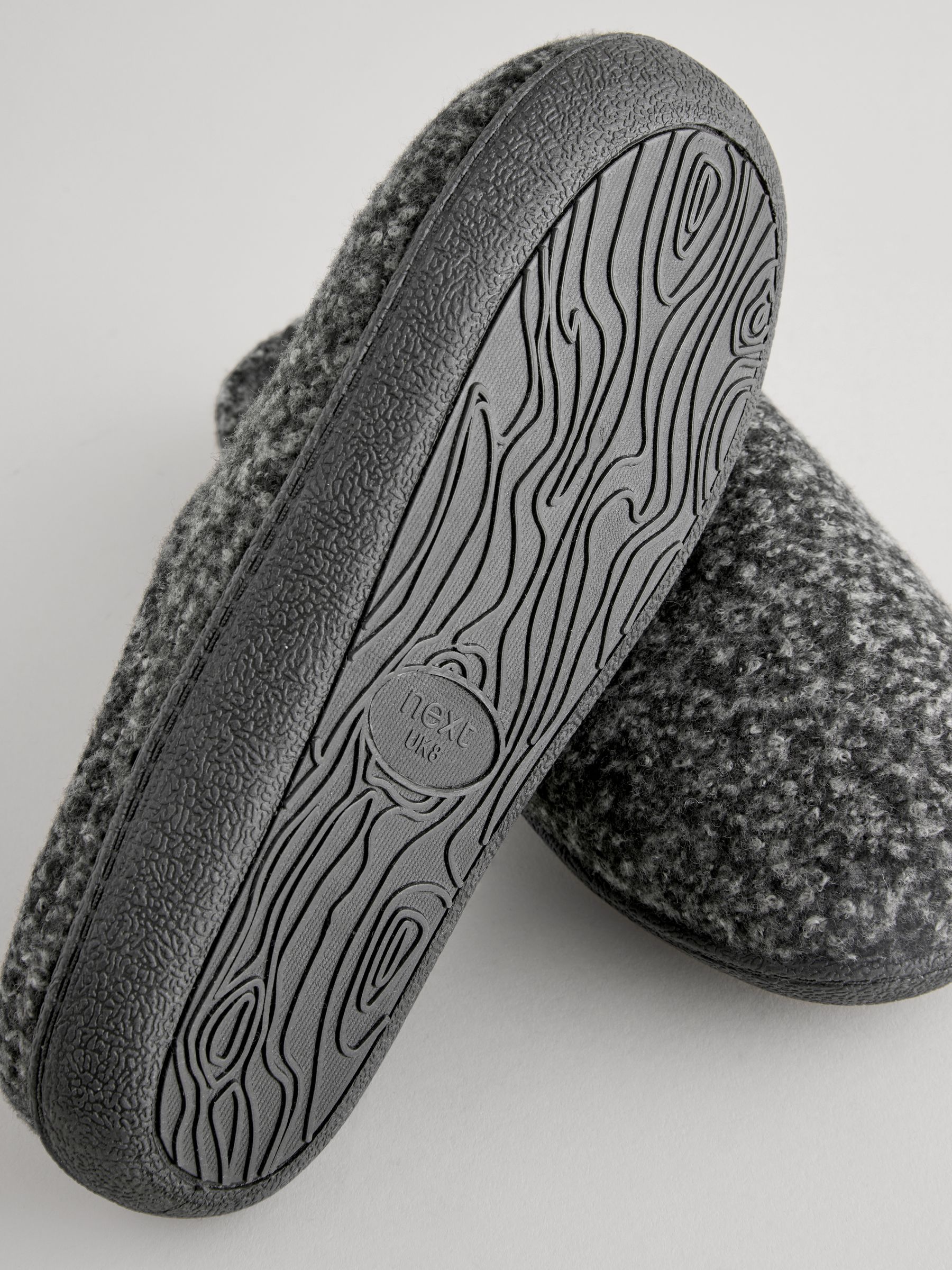 Buy Grey Mule Slippers from the Next UK online shop