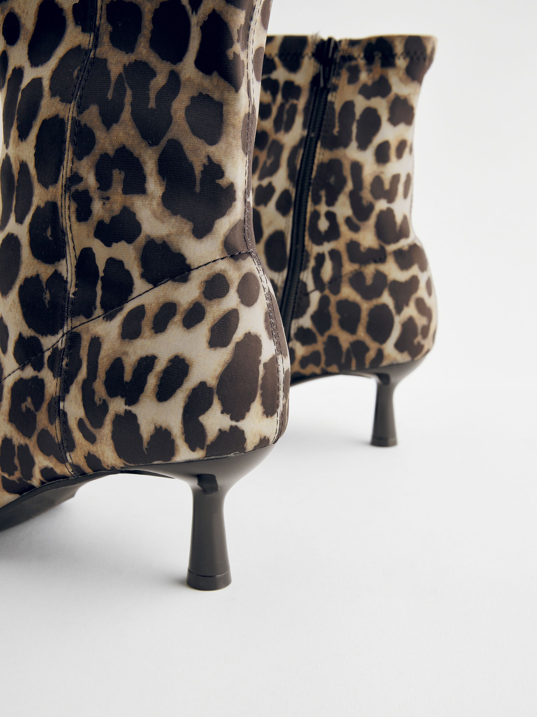 Buy Leopard Standard/Wide Fit Forever Comfort® Skinny Heel Ankle Sock ...