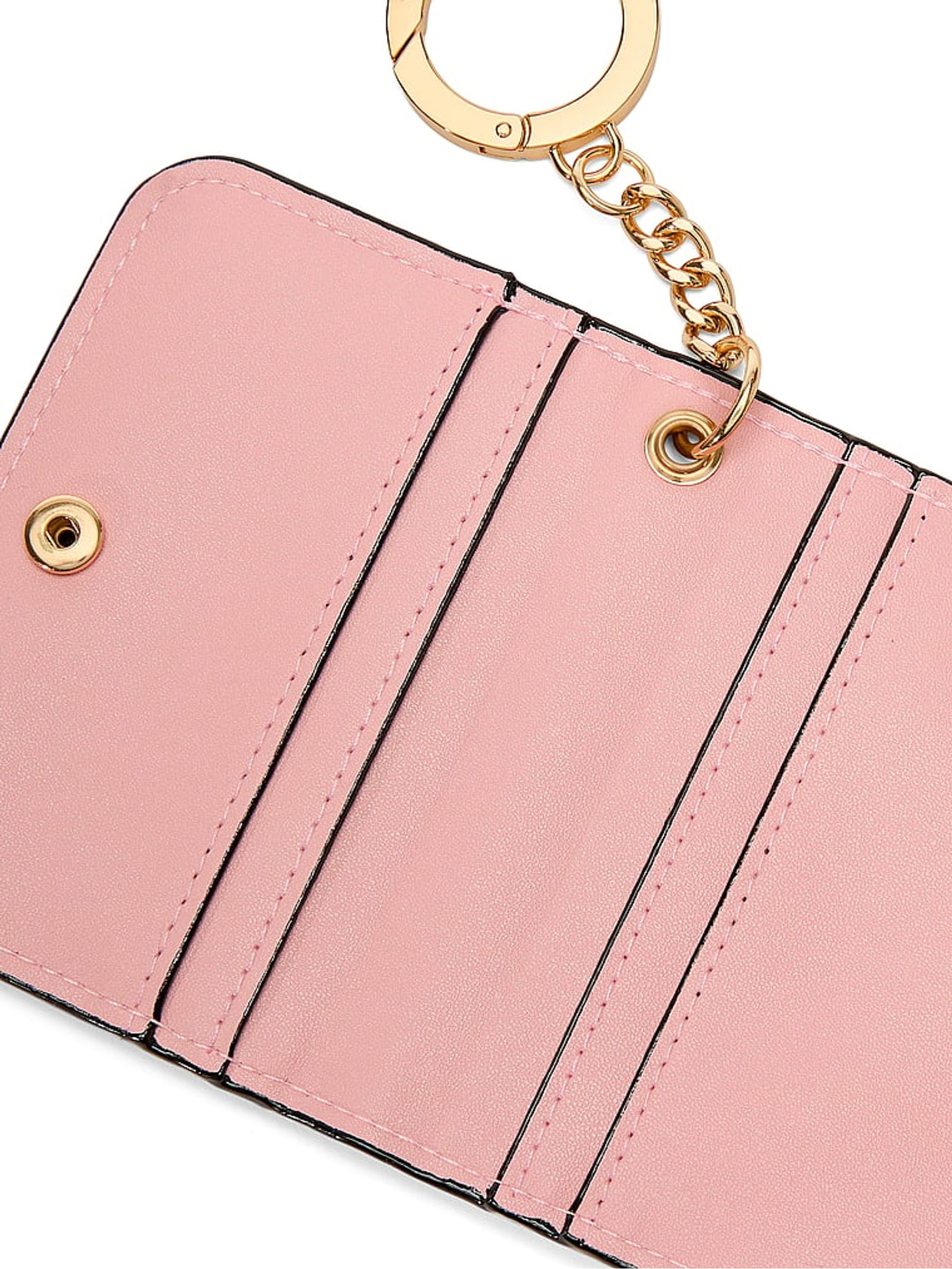 Buy Victoria's Secret Iconic Stripe Pink Foldable Card Case from the ...