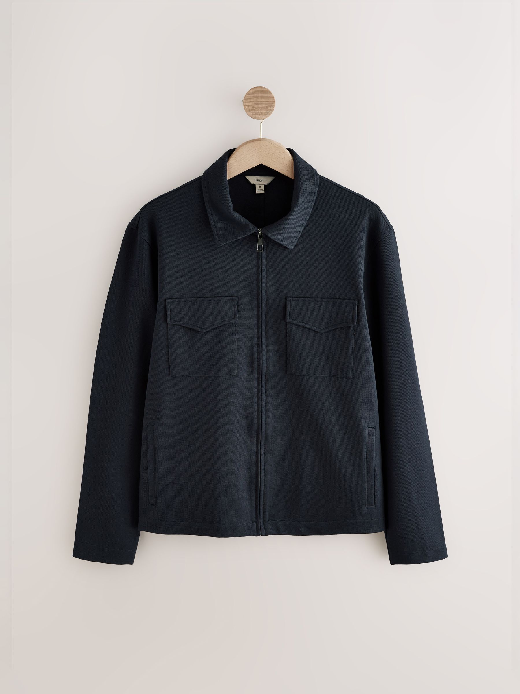 Buy Navy Blue Jersey Jacket from the Next UK online shop