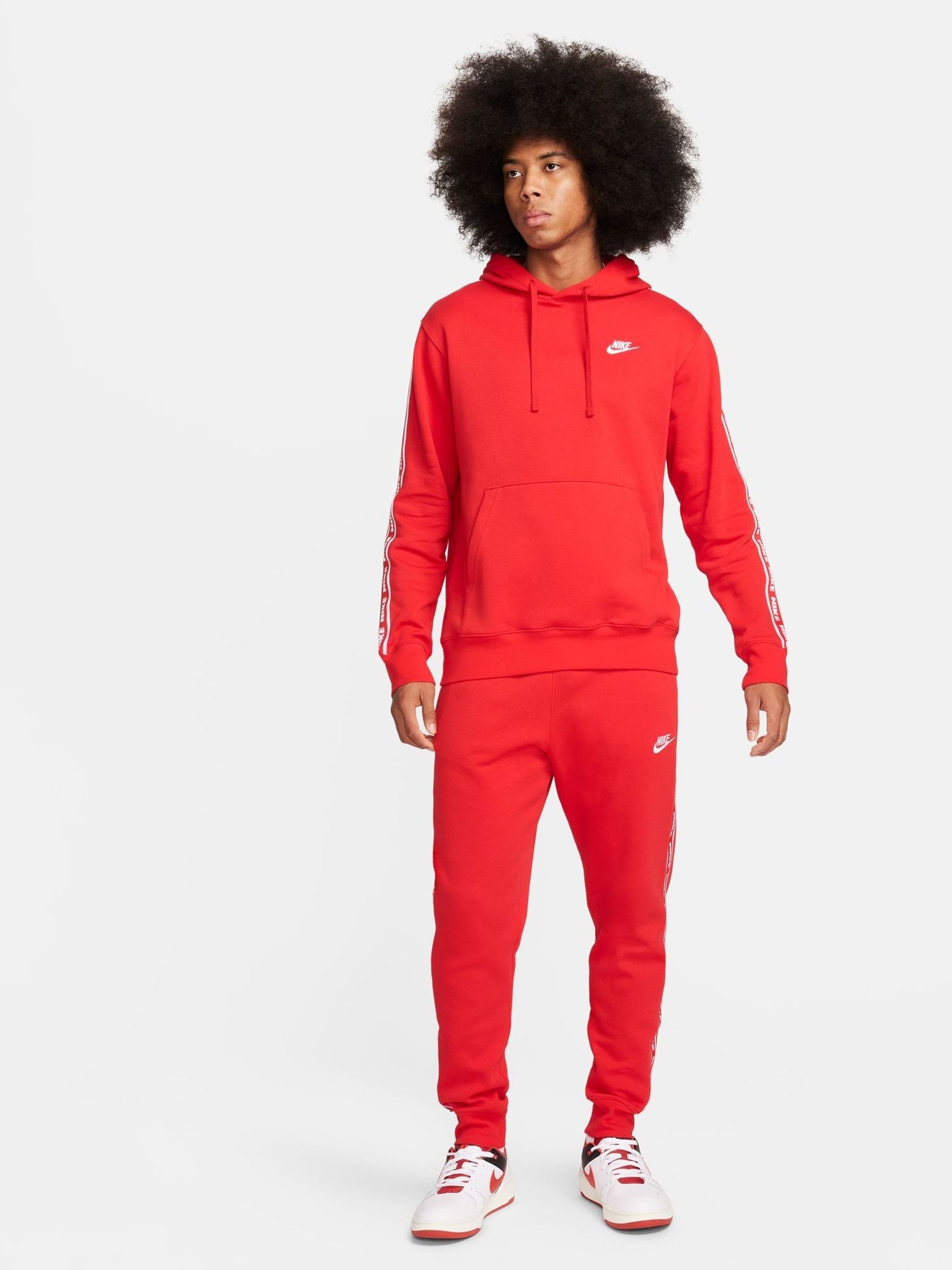 Buy Nike Red Club Fleece Hooded Tracksuit from the Next UK online shop