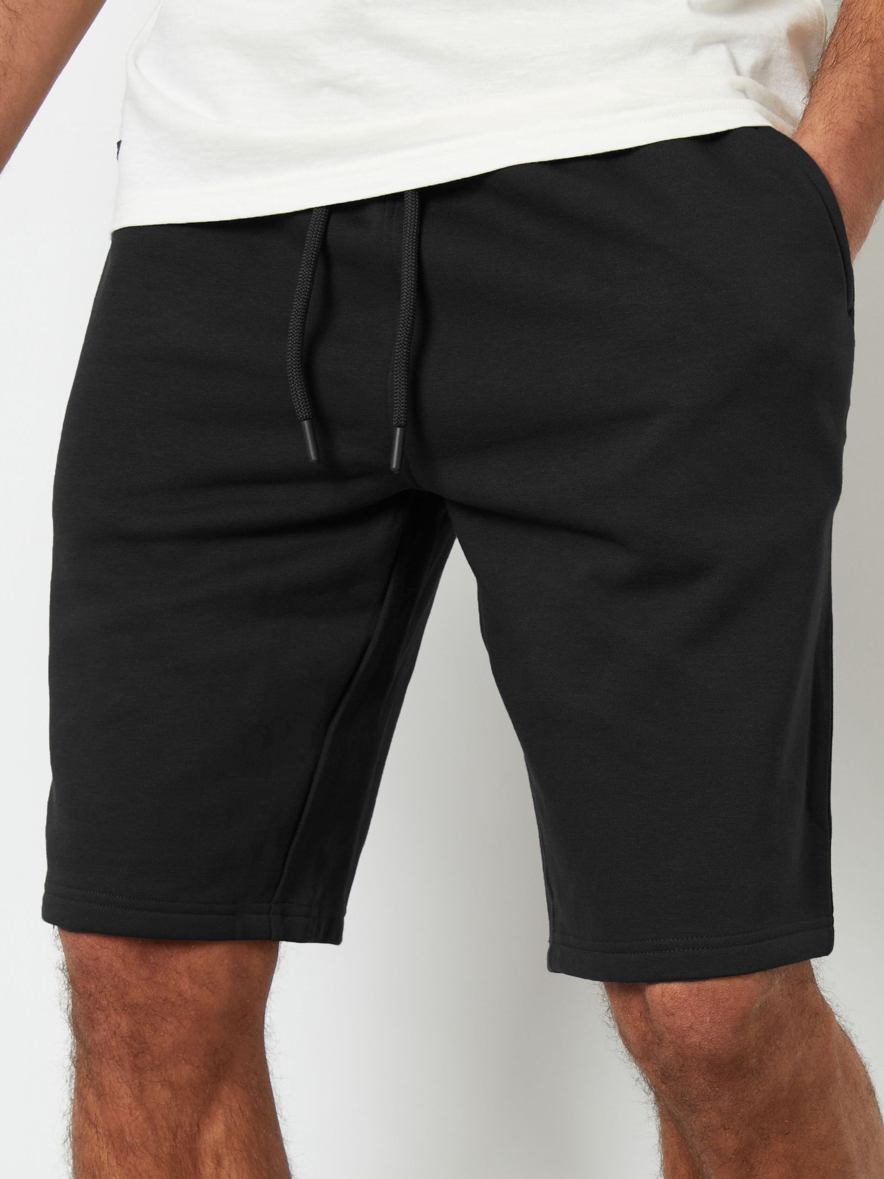 Buy Threadbare Black Knee Length Fleece Sweat Shorts from Next Ireland