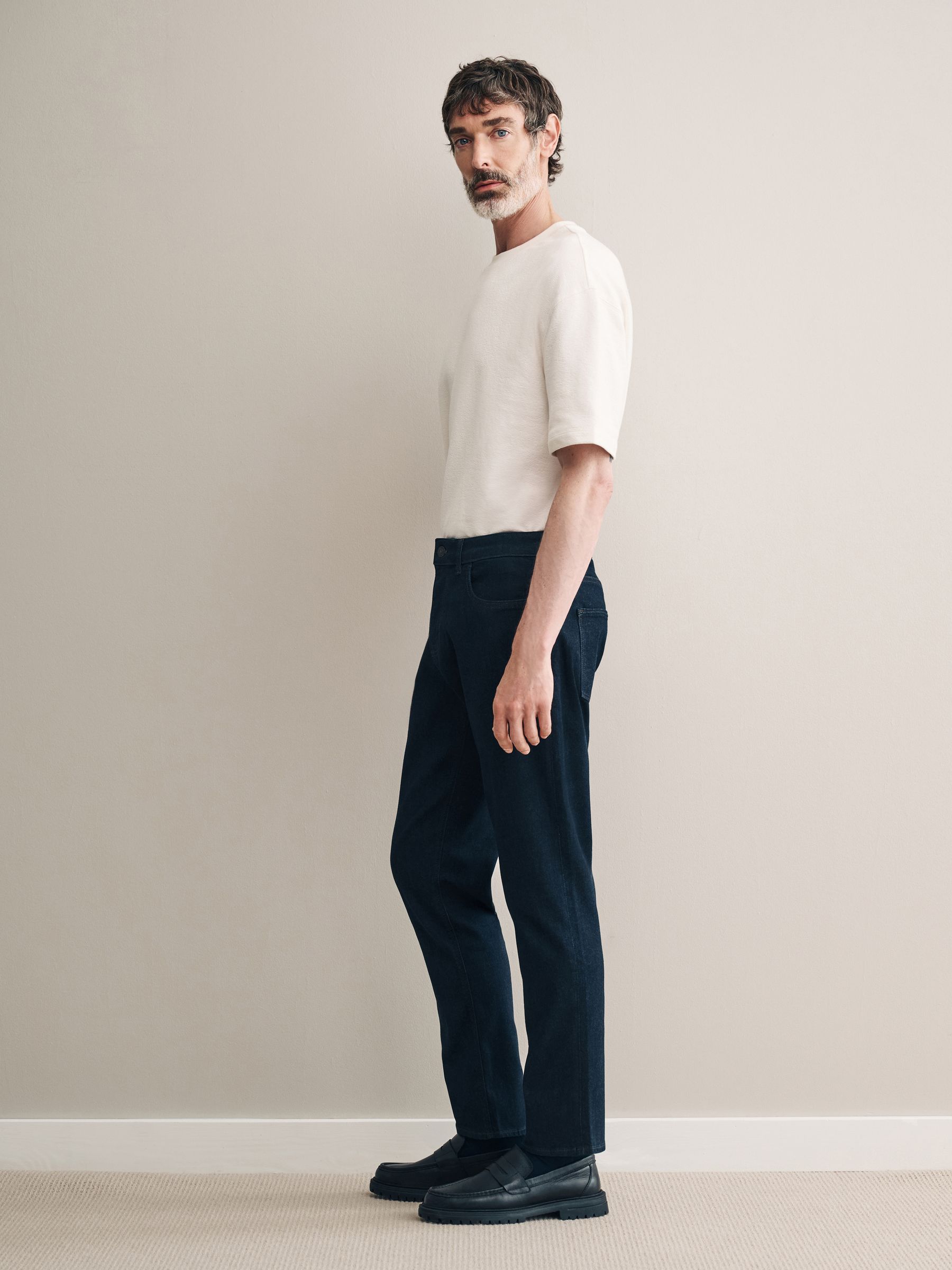 Buy Blue Indigo Rinse Slim Fit Motion Flex Ultra Soft Jeans from the ...