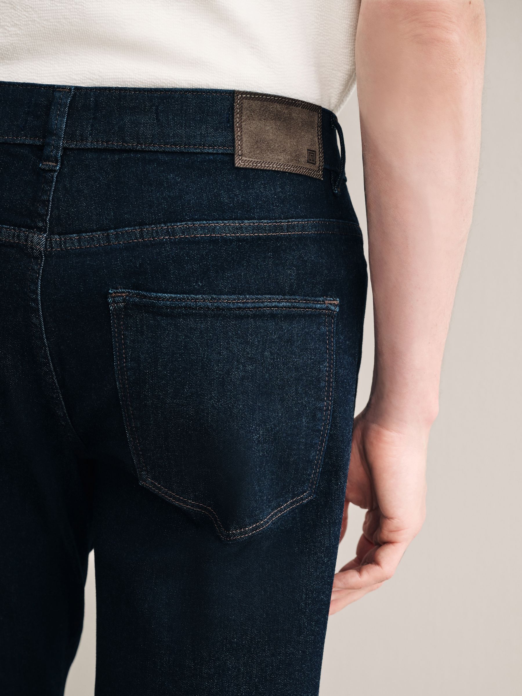 Buy Blue Indigo Rinse Slim Fit Motion Flex Ultra Soft Jeans from the ...