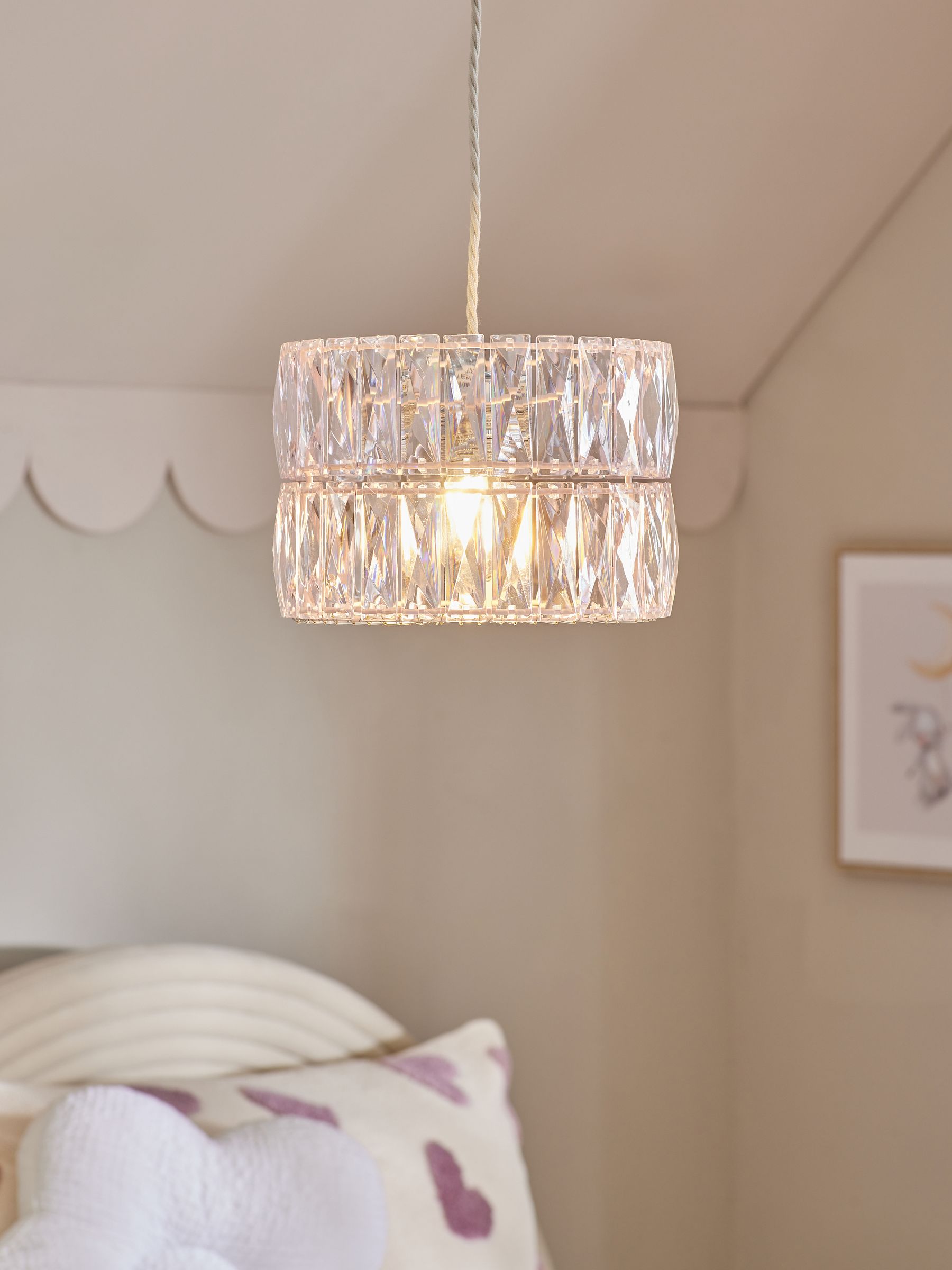 Buy Pink Easy Fit Aria Pendant Light Shade from the Next UK online shop